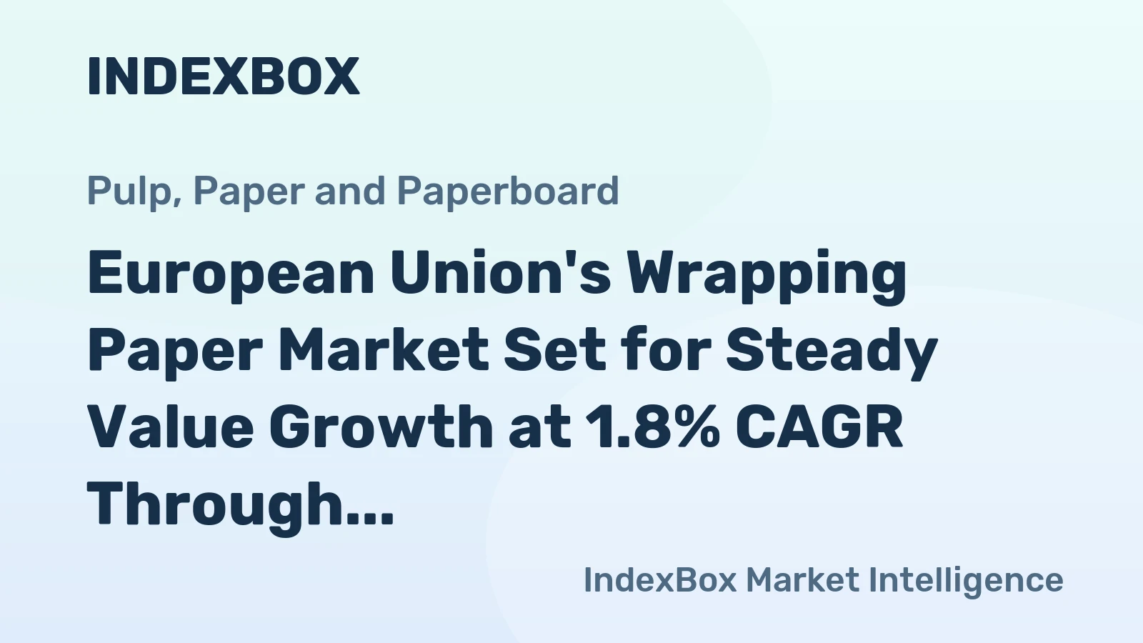 European Union's Wrapping Paper Market Set for Steady Value Growth at 1.8% CAGR Through 2035