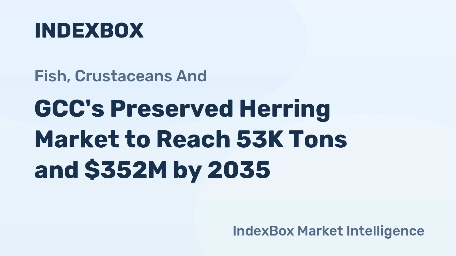 GCC's Preserved Herring Market to Reach 53K Tons and $352M by 2035