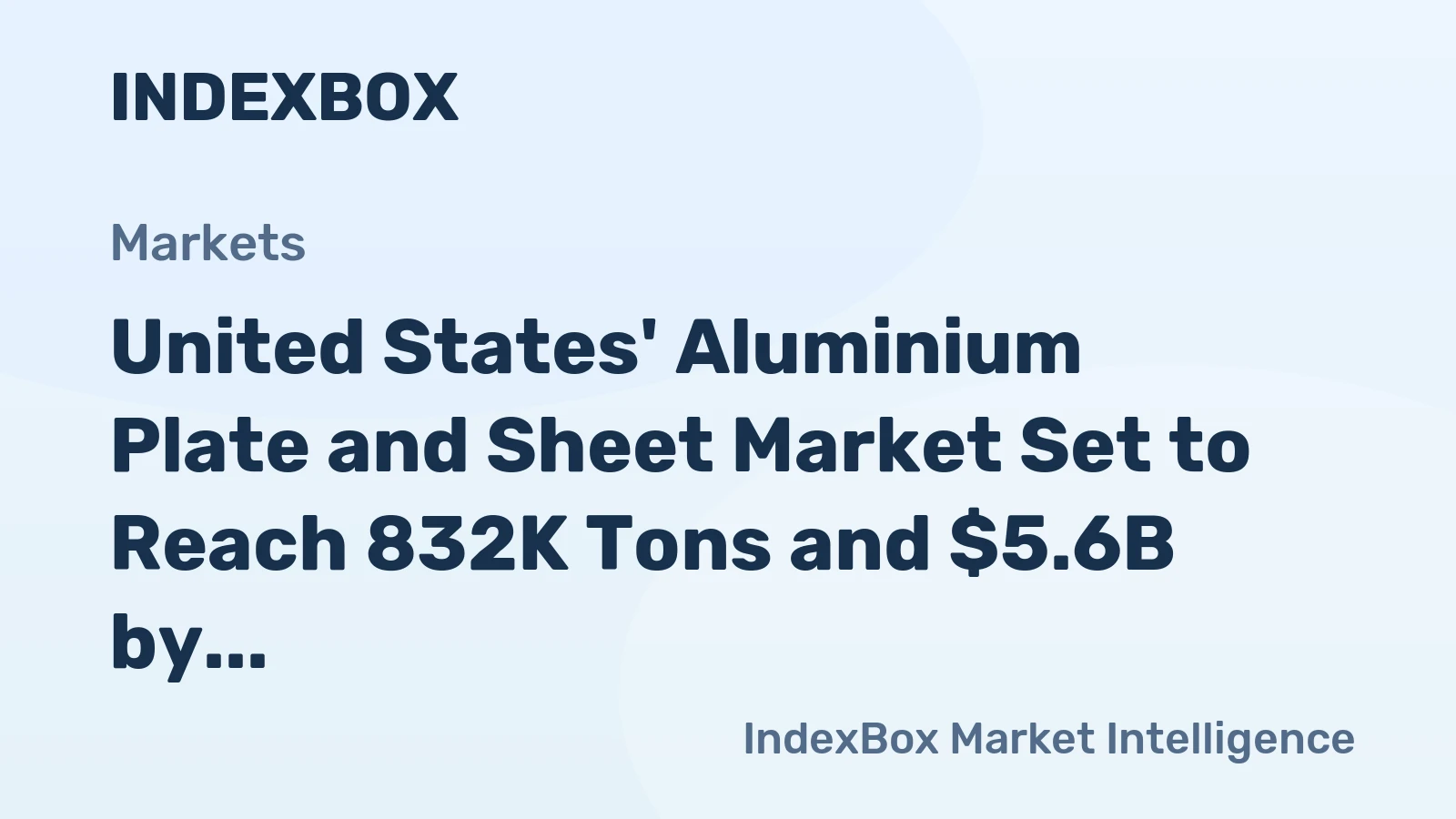 United States' Aluminium Plate and Sheet Market Set to Reach 832K Tons and $5.6B by 2035