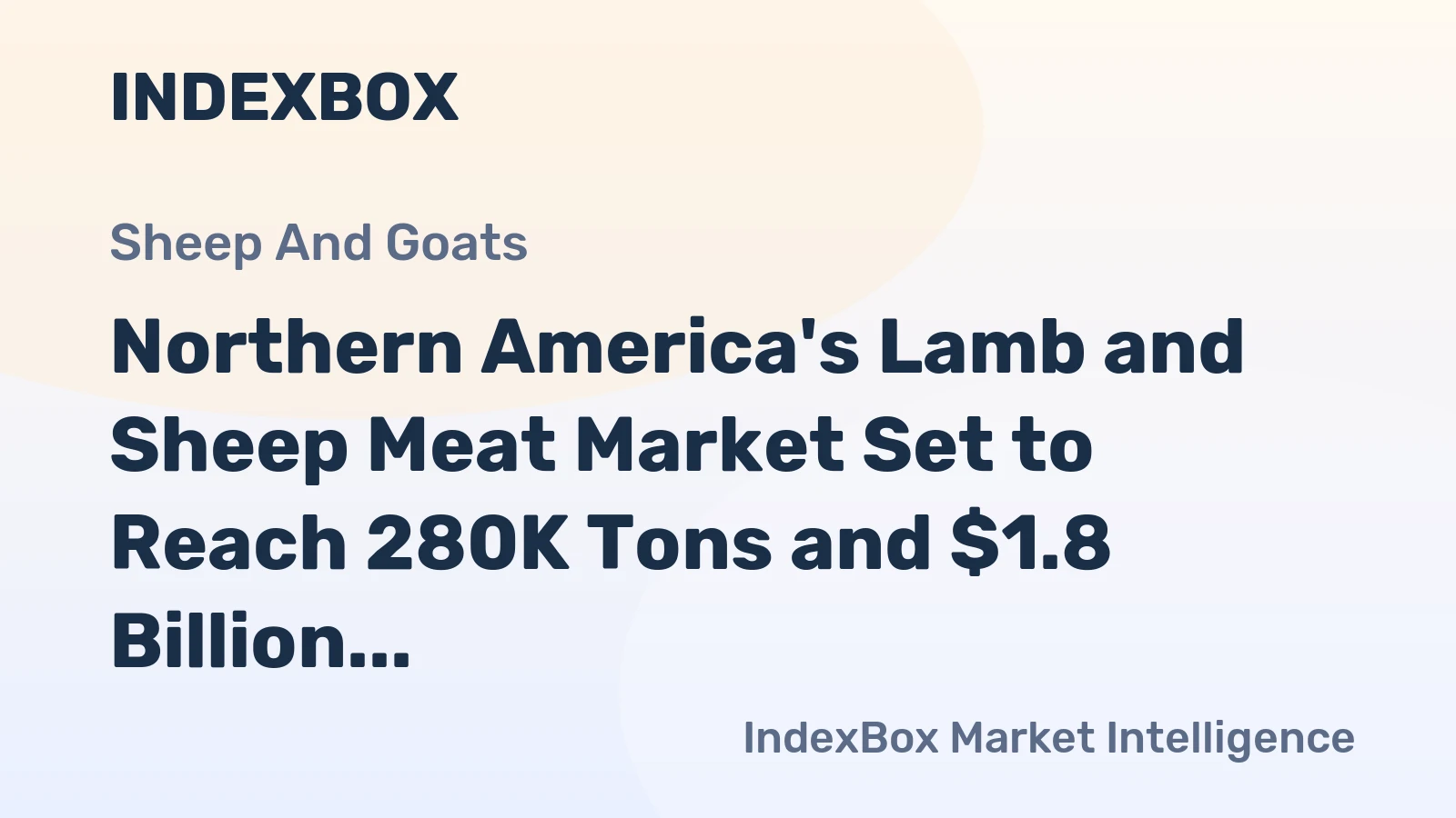 Northern America's Lamb and Sheep Meat Market Set to Reach 280K Tons and $1.8 Billion by 2035