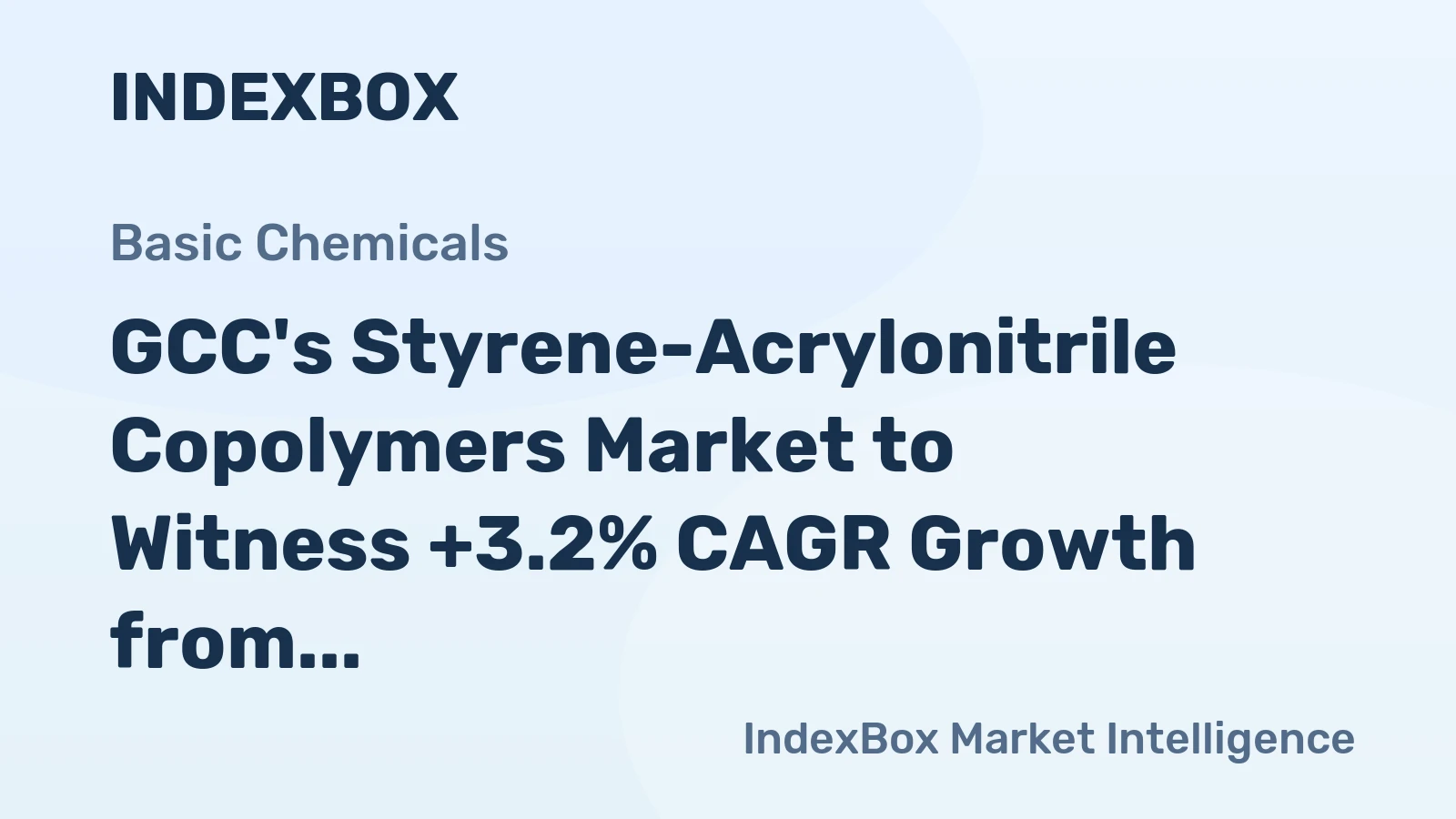 GCC's Styrene-Acrylonitrile Copolymers Market to Witness +3.2% CAGR Growth from 2024 to 2035