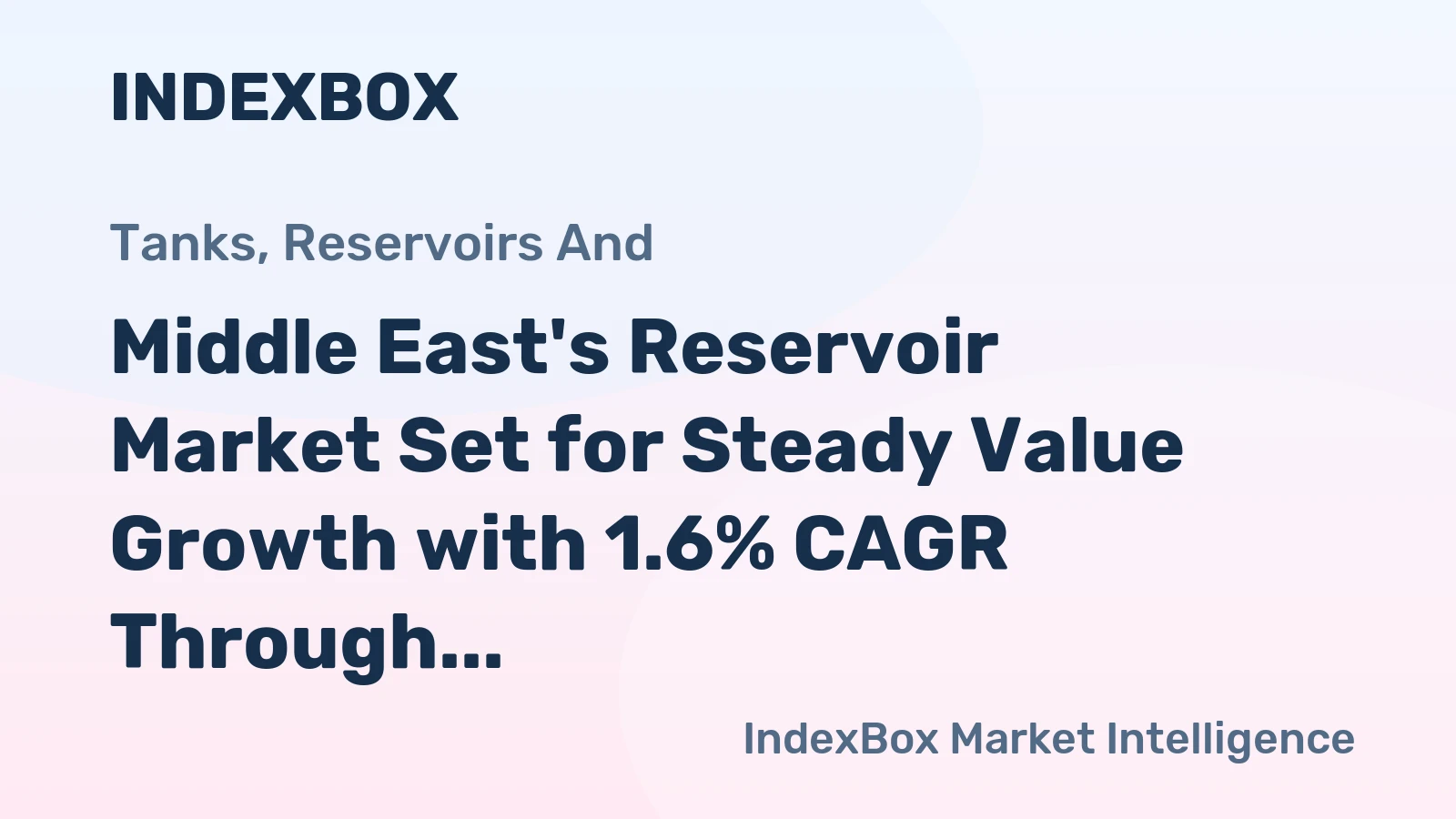 Middle East's Reservoir Market Set for Steady Value Growth with 1.6% CAGR Through 2035