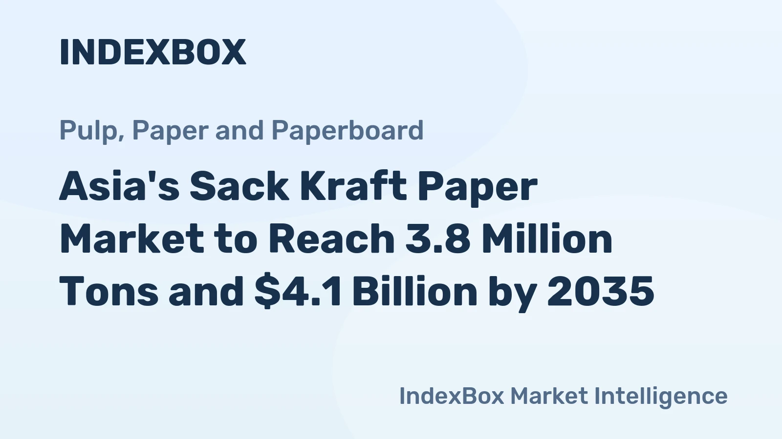 Asia's Sack Kraft Paper Market to Reach 3.8 Million Tons and $4.1 Billion by 2035