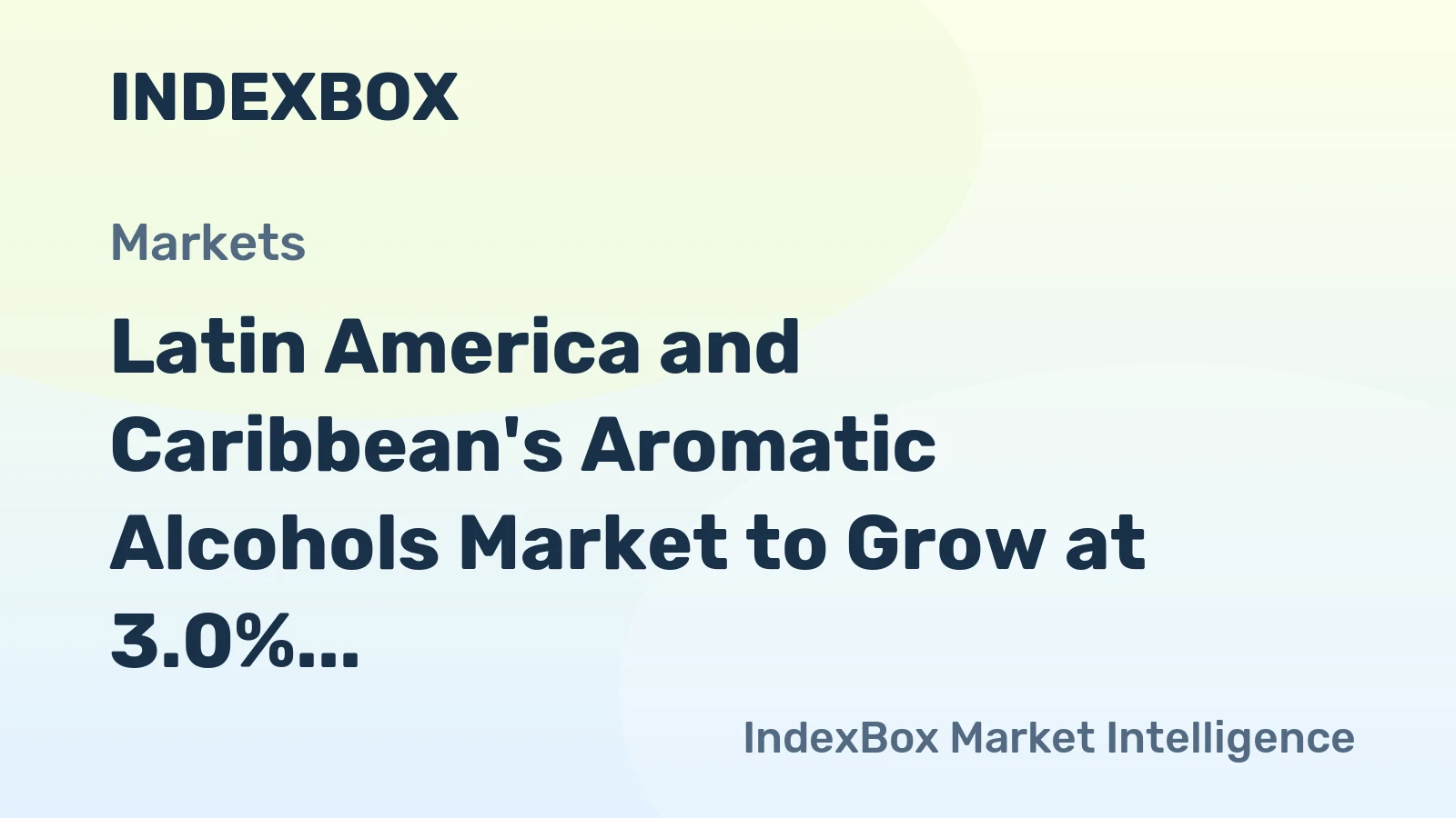 Latin America and Caribbean's Aromatic Alcohols Market to Grow at 3.0% CAGR, Reach 18K tons by 2035