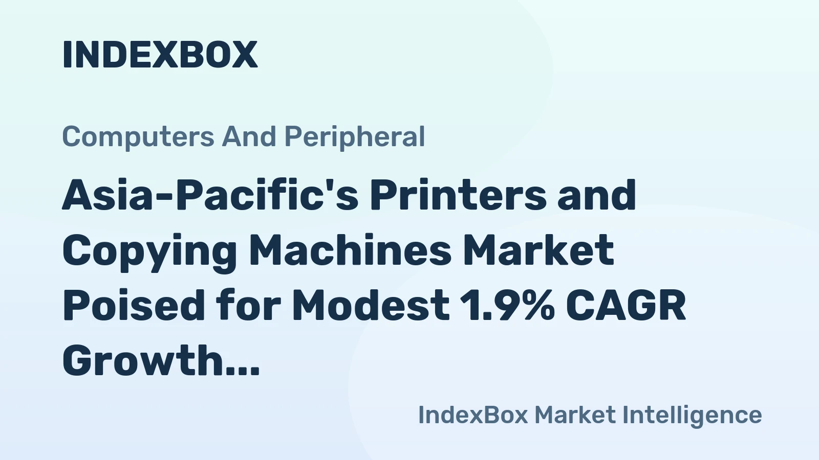 Asia-Pacific's Printers and Copying Machines Market Poised for Modest 1.9% CAGR Growth Through 2035