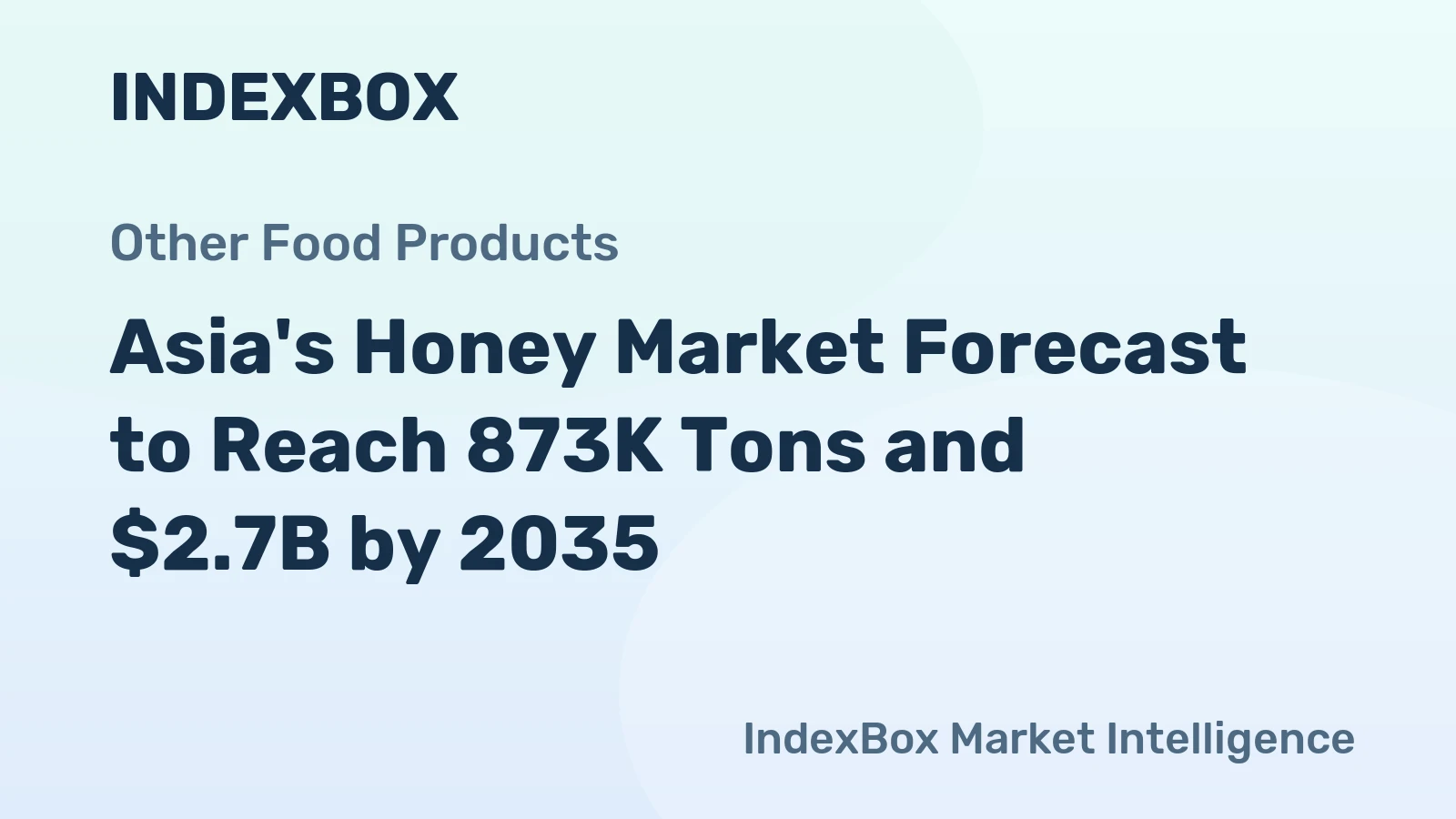 Asia's Honey Market Forecast to Reach 873K Tons and $2.7B by 2035