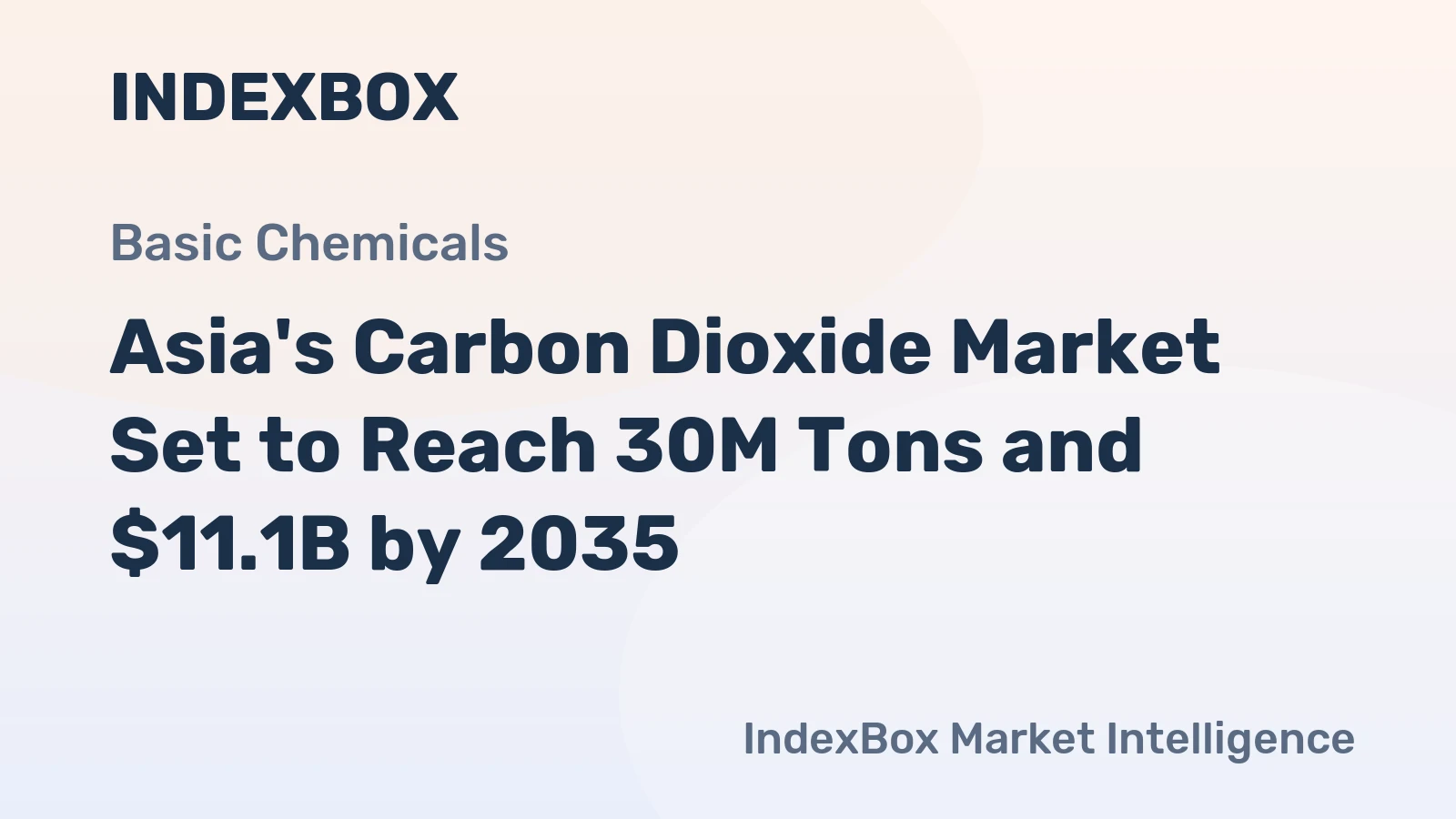 Asia's Carbon Dioxide Market Set to Reach 30M Tons and $11.1B by 2035