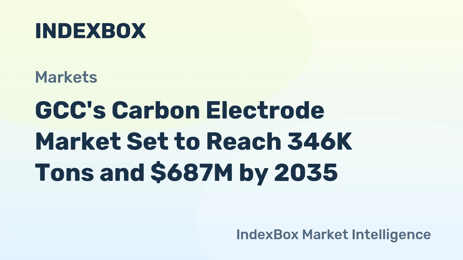GCC's Carbon Electrode Market Set to Reach 346K Tons and $687M by 2035