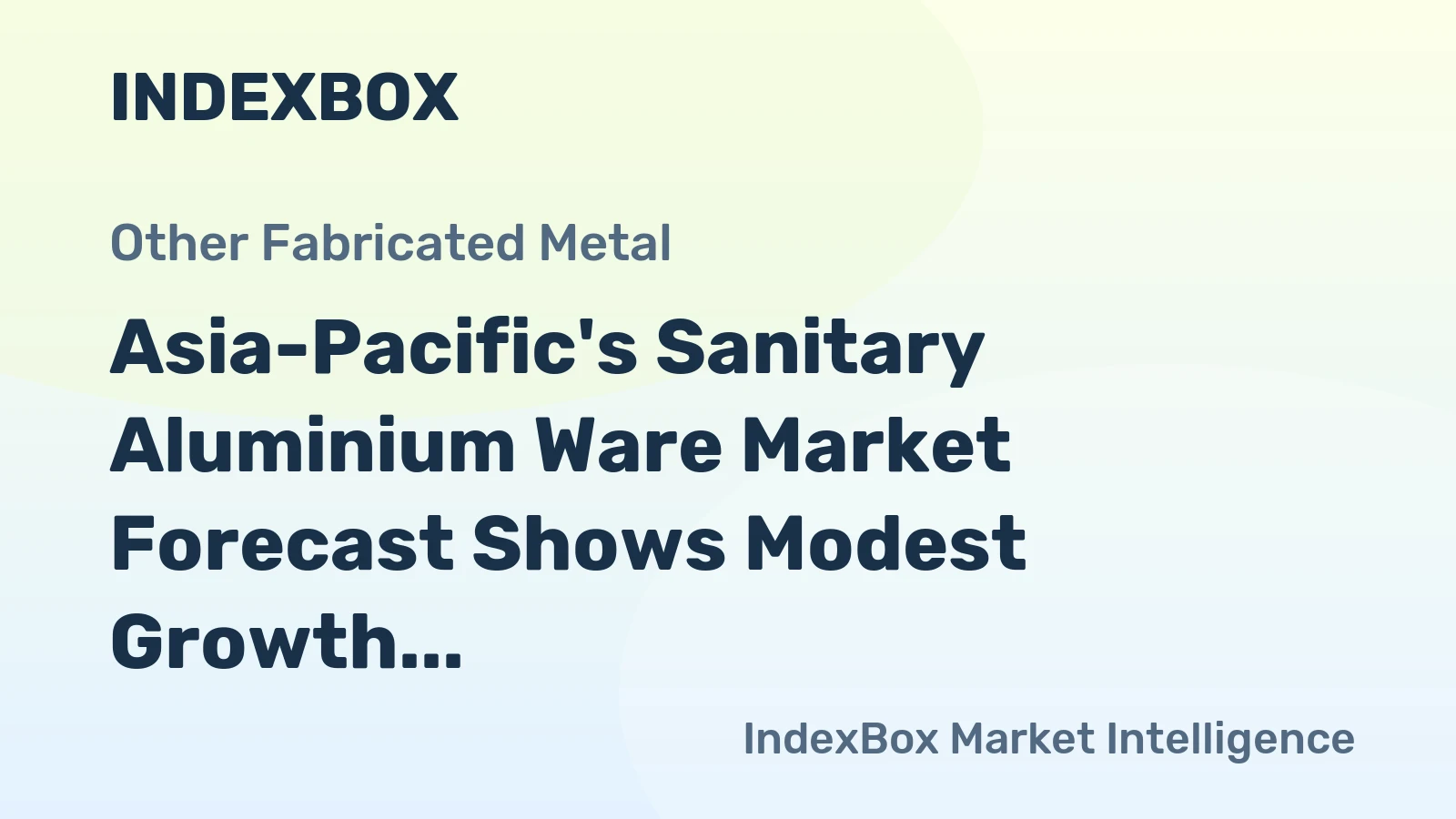 Asia-Pacific's Sanitary Aluminium Ware Market Forecast Shows Modest Growth with 0.3% CAGR Through 2035