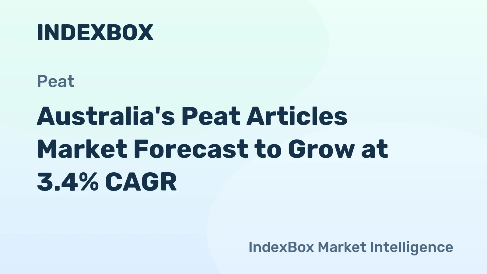 Australia's Peat Articles Market Forecast to Grow at 3.4% CAGR
