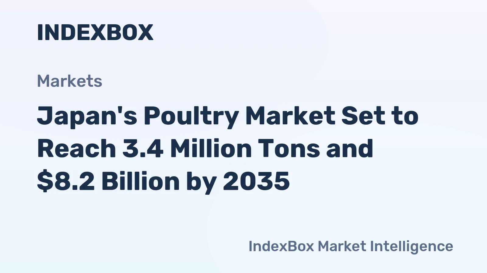 Japan's Poultry Market Set to Reach 3.4 Million Tons and $8.2 Billion by 2035