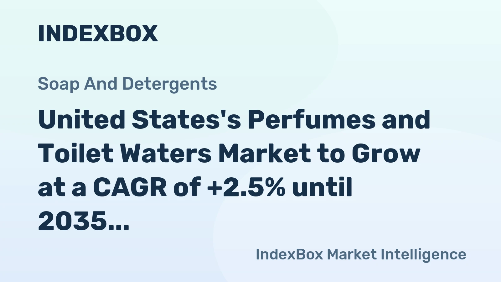 United States's Perfumes and Toilet Waters Market to Grow at a CAGR of +2.5% until 2035, Reaching $13.2B