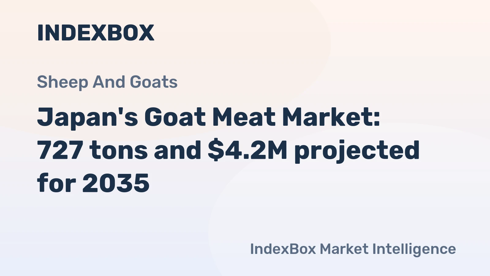 Japan's Goat Meat Market: 727 tons and $4.2M projected for 2035