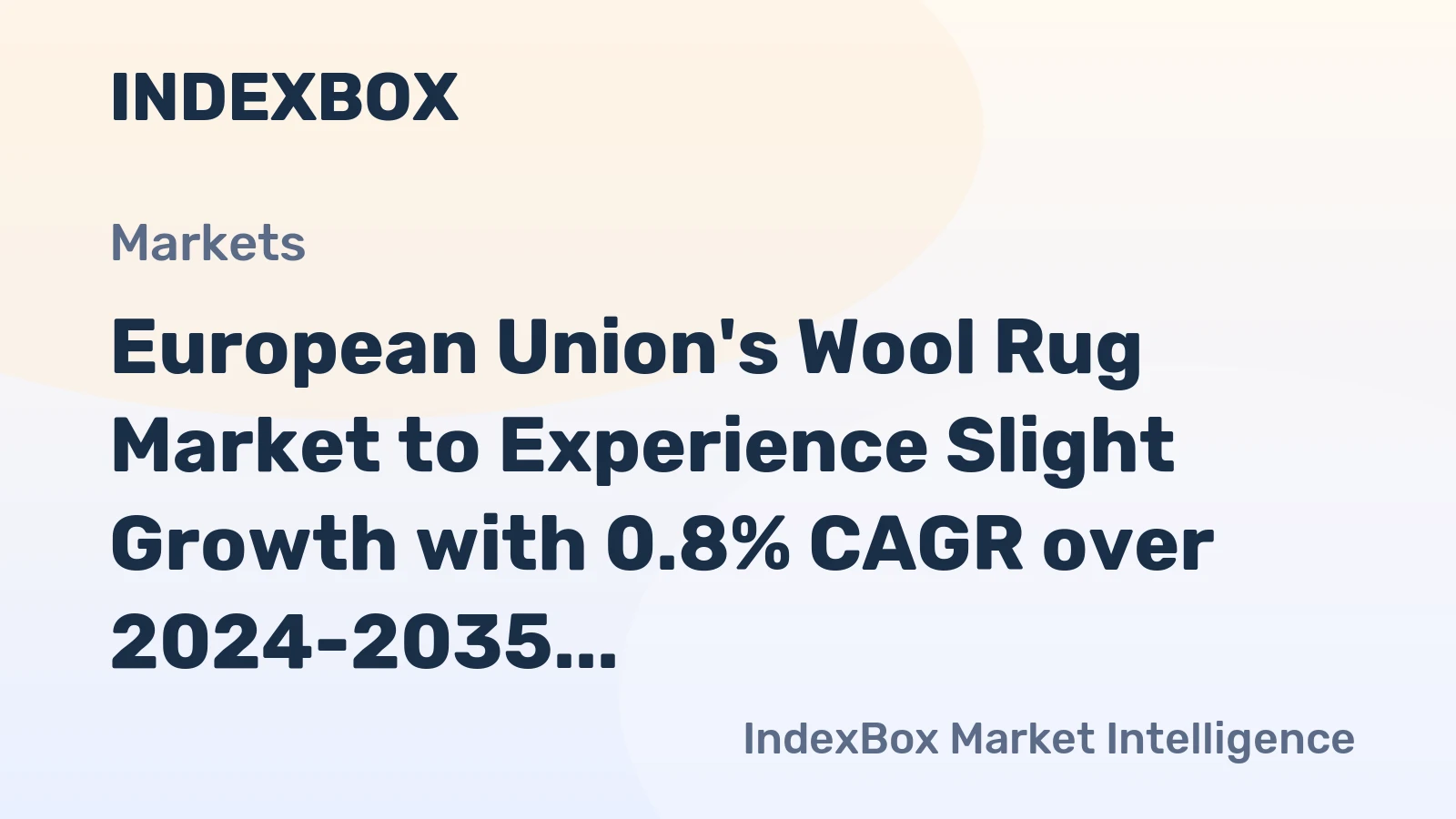 European Union's Wool Rug Market to Experience Slight Growth with 0.8% CAGR over 2024-2035