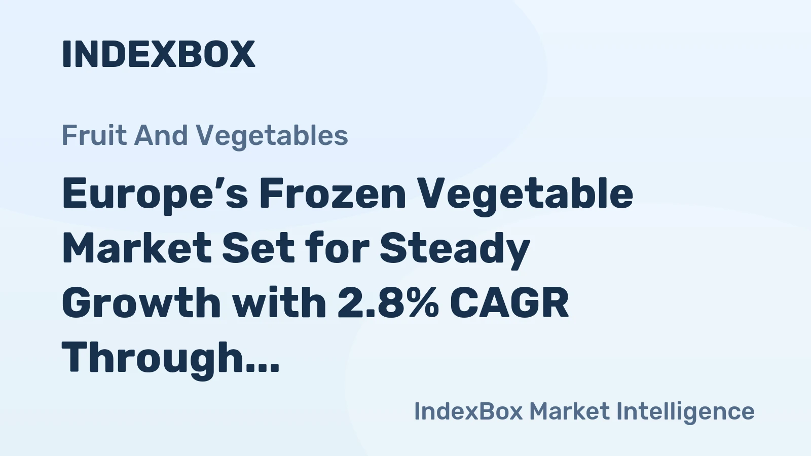 Europe’s Frozen Vegetable Market Set for Steady Growth with 2.8% CAGR Through 2035