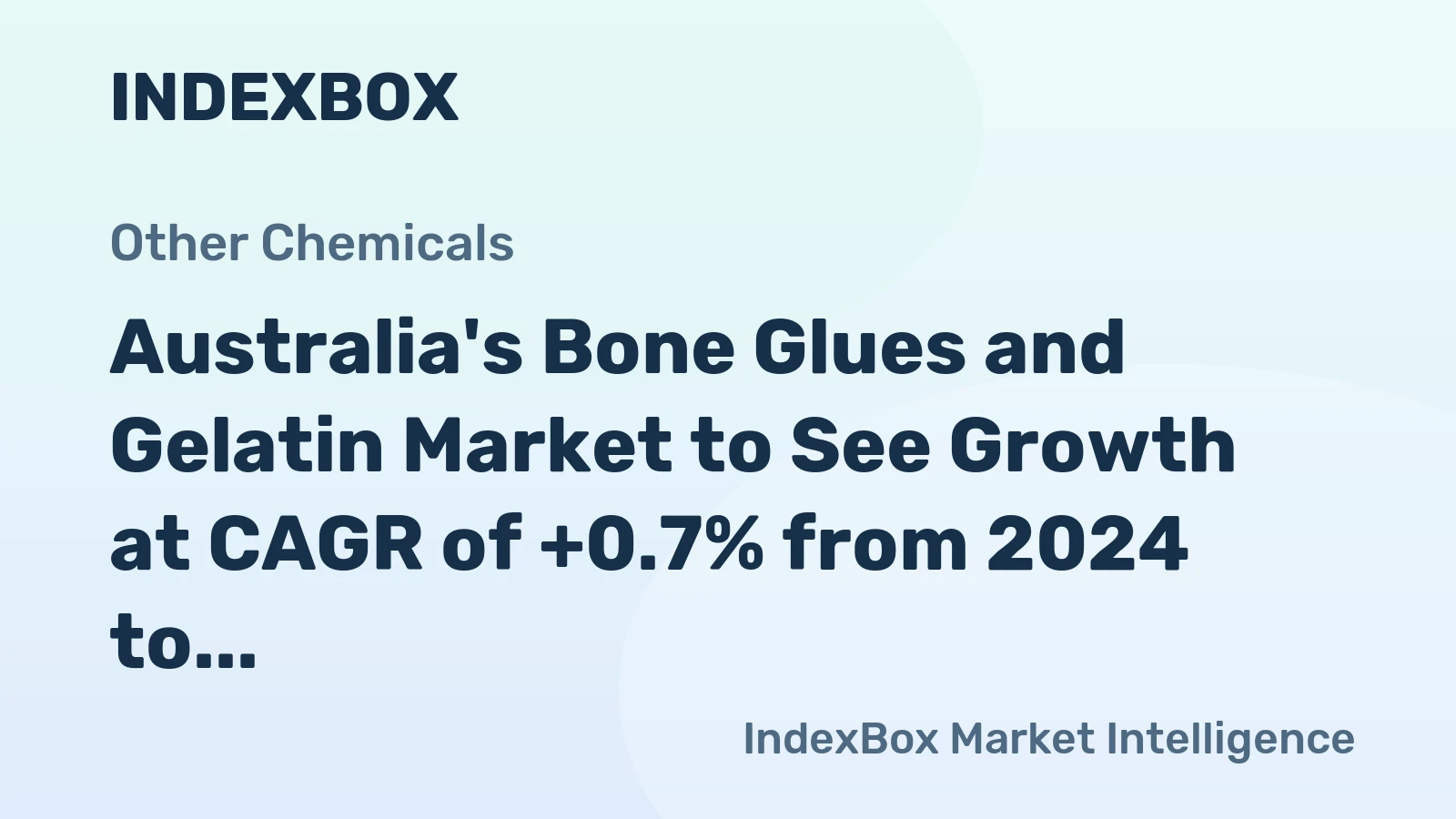 Australia's Bone Glues and Gelatin Market to See Growth at CAGR of +0.7% from 2024 to 2035, Reaching $87M by 2035