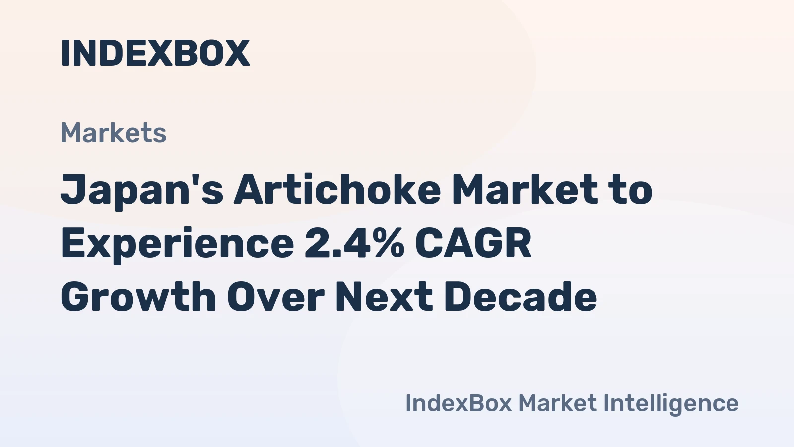 Japan's Artichoke Market to Experience 2.4% CAGR Growth Over Next Decade