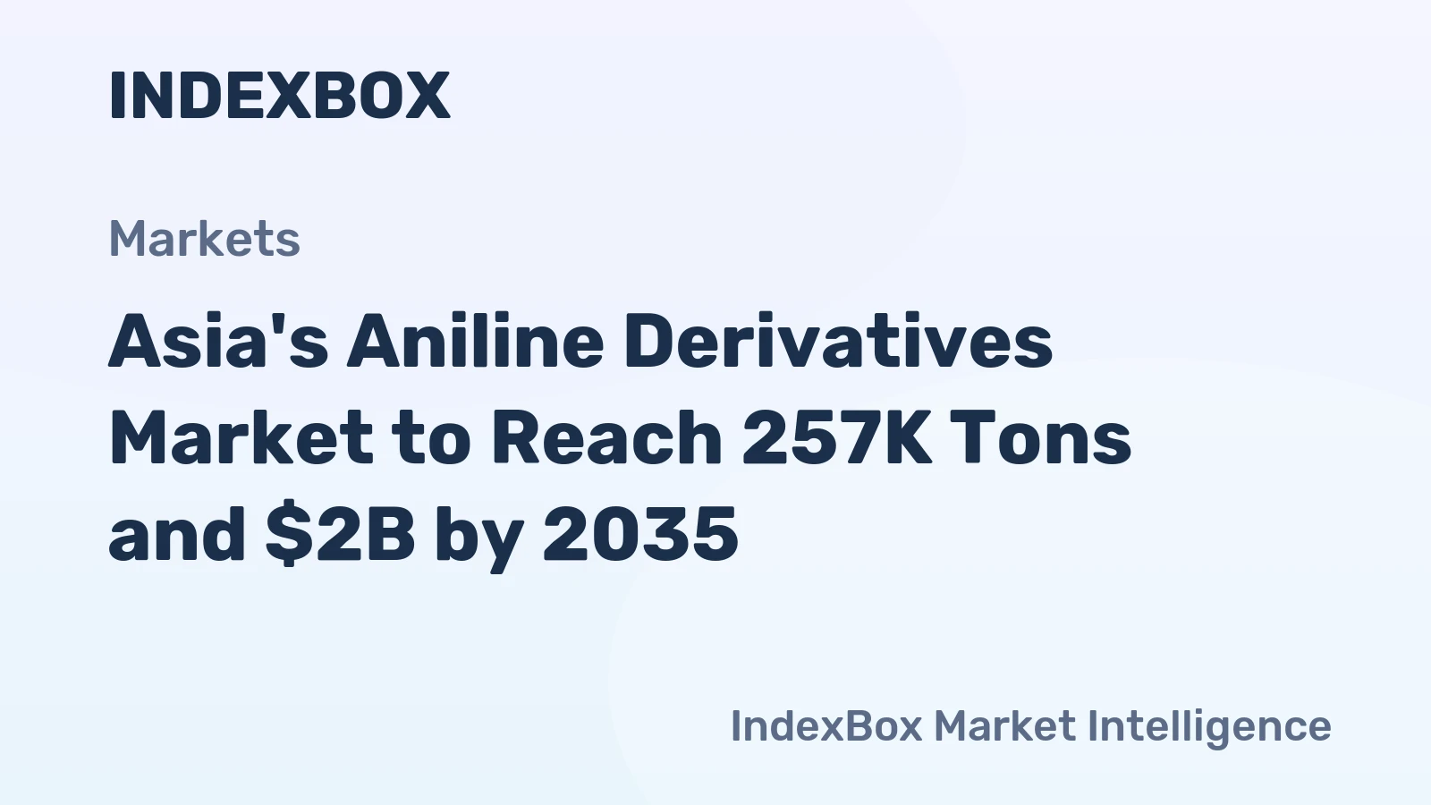 Asia's Aniline Derivatives Market to Reach 257K Tons and $2B by 2035