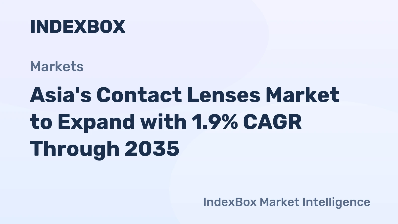 Asia's Contact Lenses Market to Expand with 1.9% CAGR Through 2035