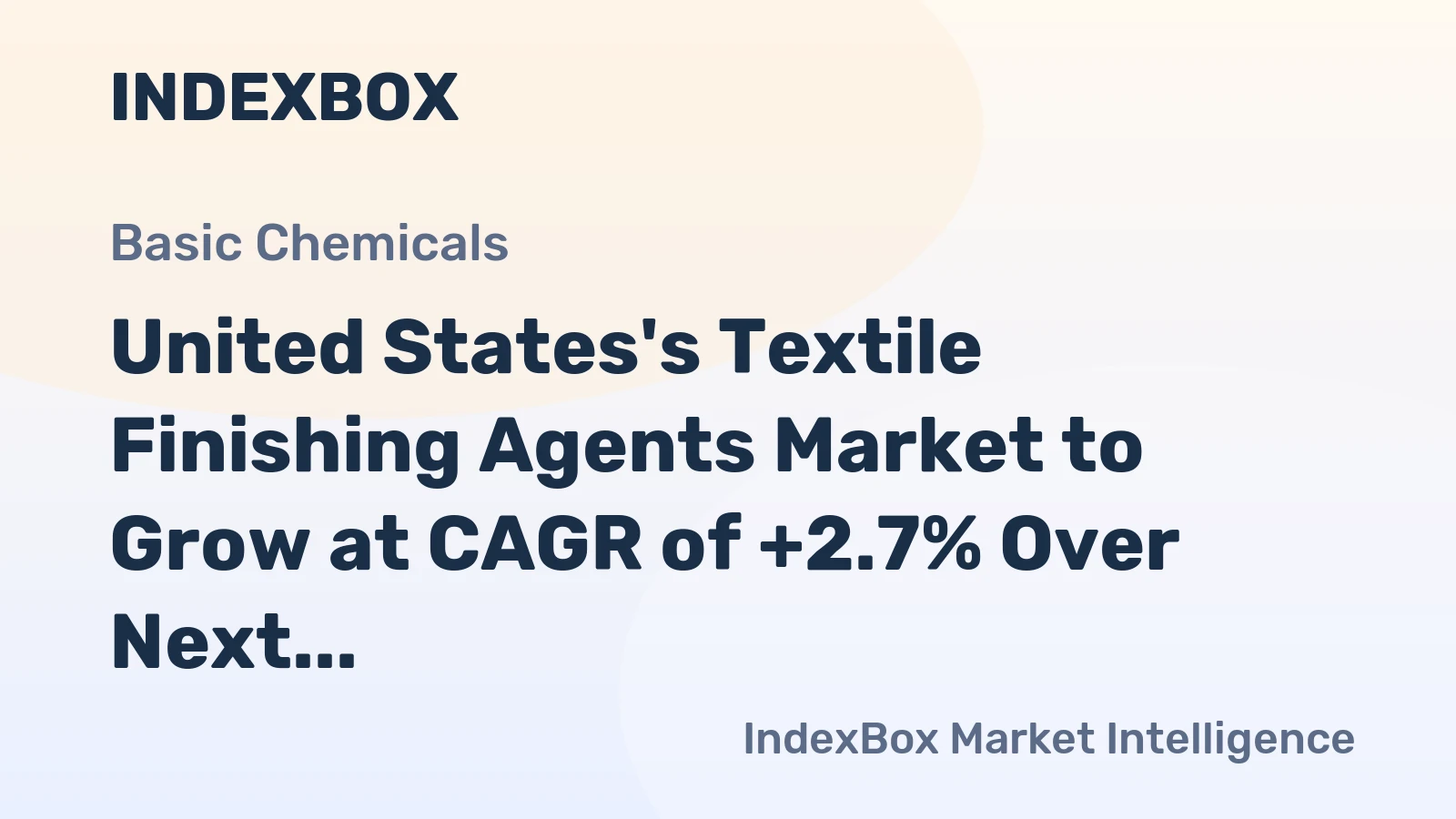 United States's Textile Finishing Agents Market to Grow at CAGR of +2.7% Over Next Decade