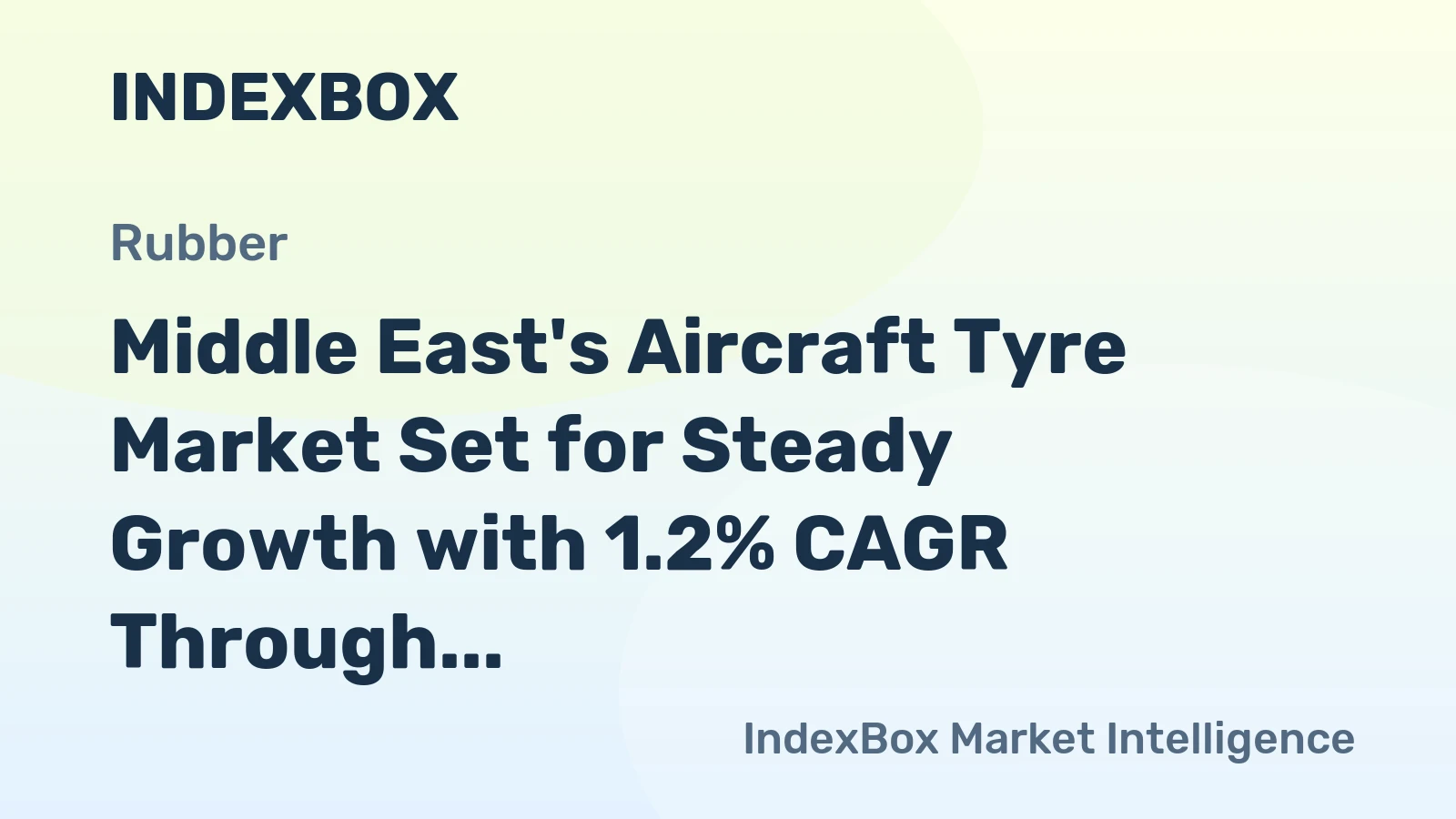 Middle East's Aircraft Tyre Market Set for Steady Growth with 1.2% CAGR Through 2035