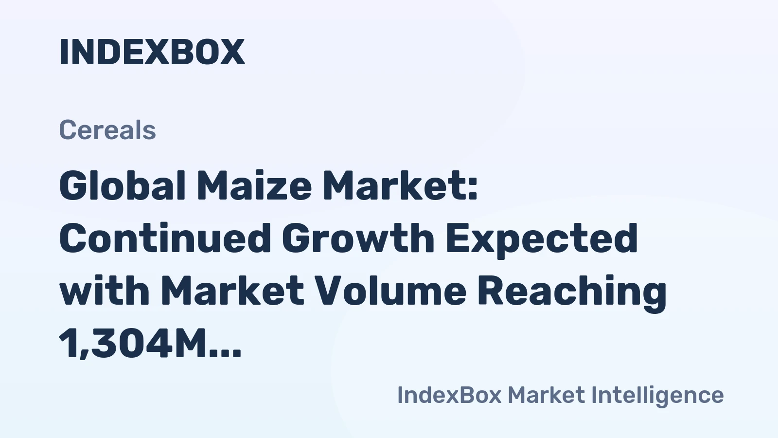 Global Maize Market: Continued Growth Expected with Market Volume Reaching 1,304M tons and Market Value Reaching $400B by 2035