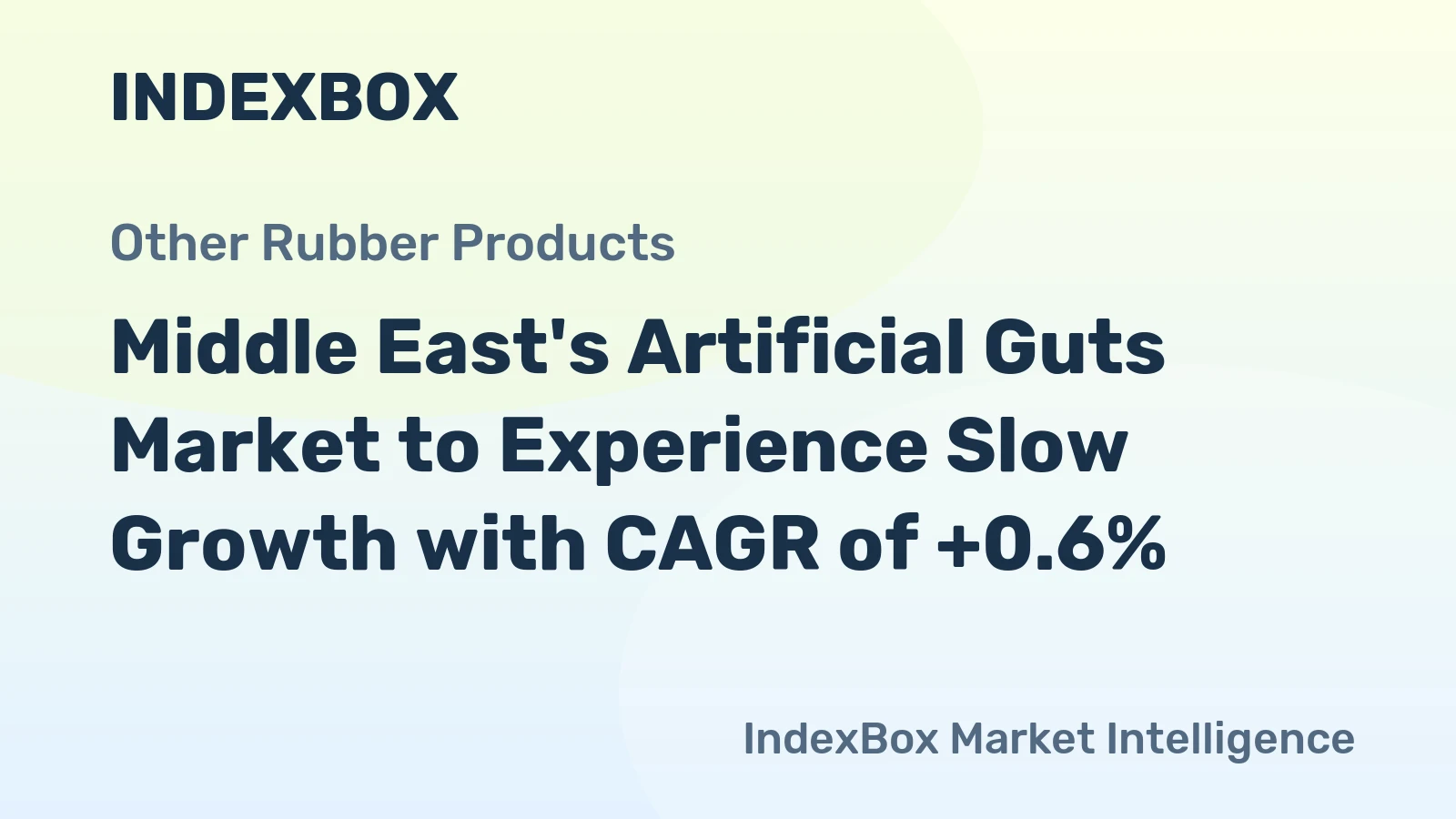 Middle East's Artificial Guts Market to Experience Slow Growth with CAGR of +0.6%