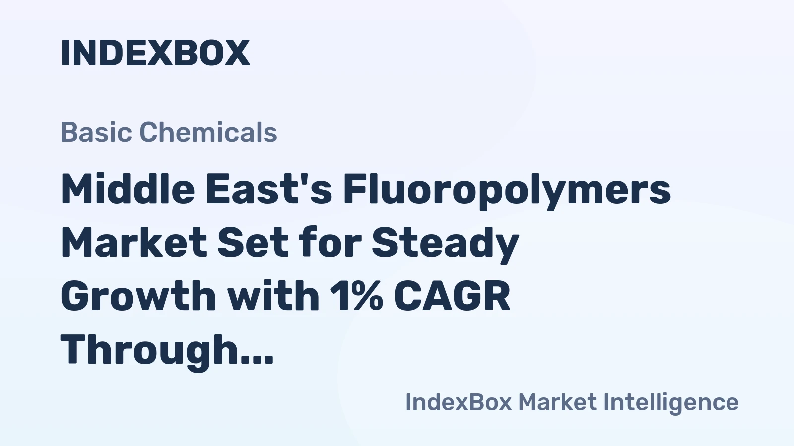 Middle East's Fluoropolymers Market Set for Steady Growth with 1% CAGR Through 2035