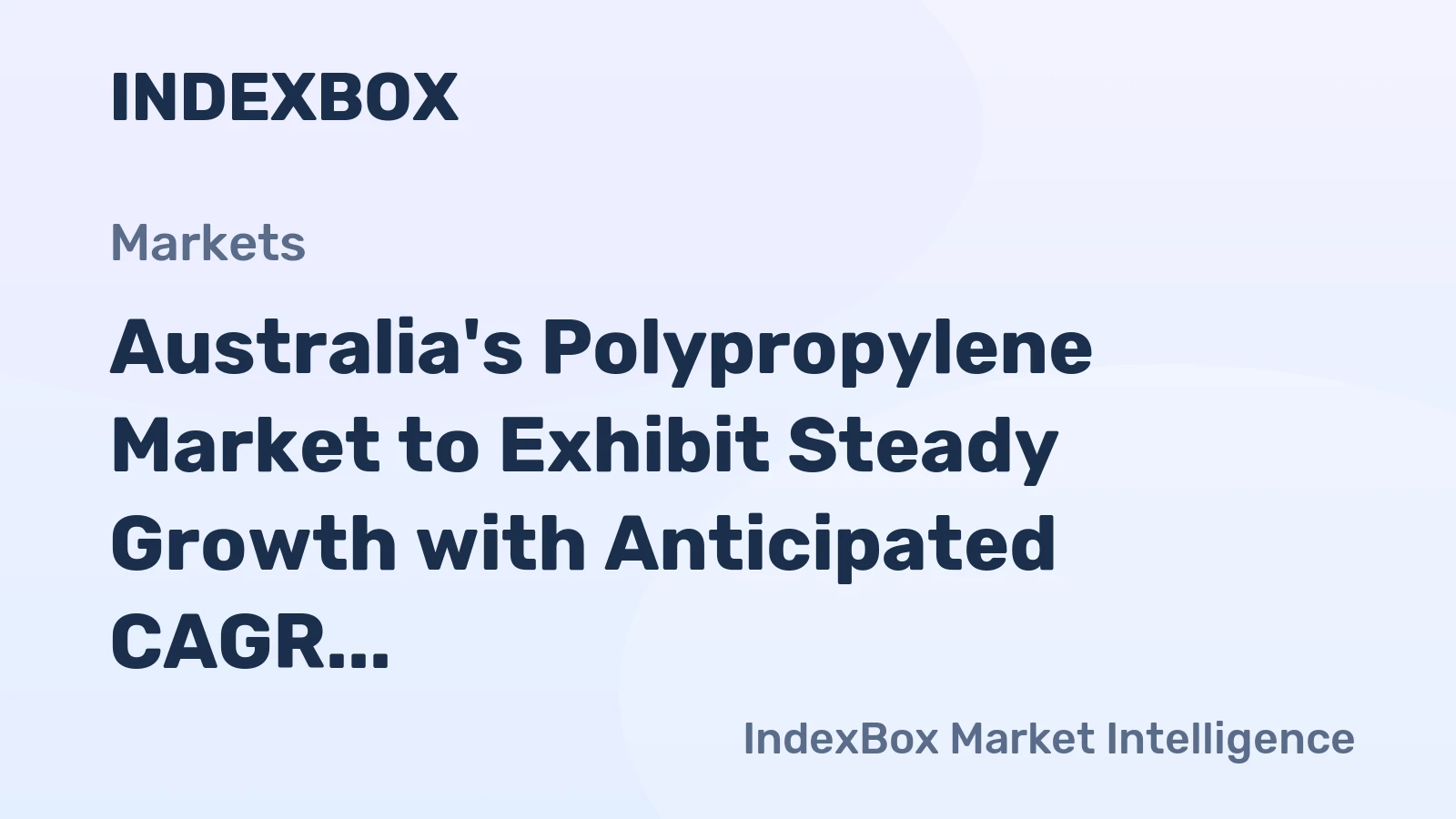 Australia's Polypropylene Market to Exhibit Steady Growth with Anticipated CAGR of +1.4% from 2024 to 2035