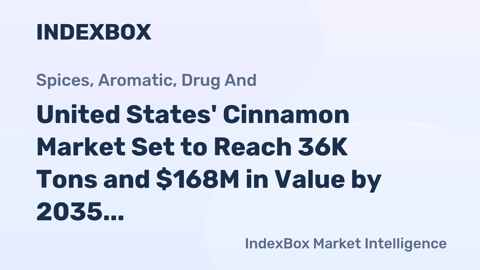 United States' Cinnamon Market Set to Reach 36K Tons and $168M in Value by 2035