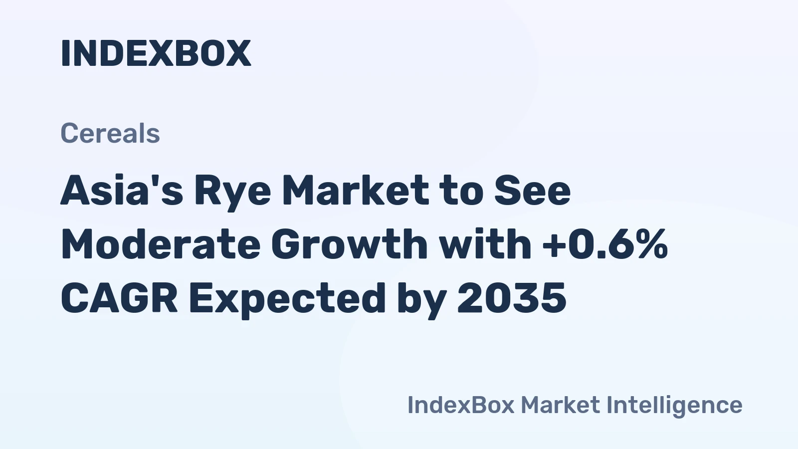 Asia's Rye Market to See Moderate Growth with +0.6% CAGR Expected by 2035