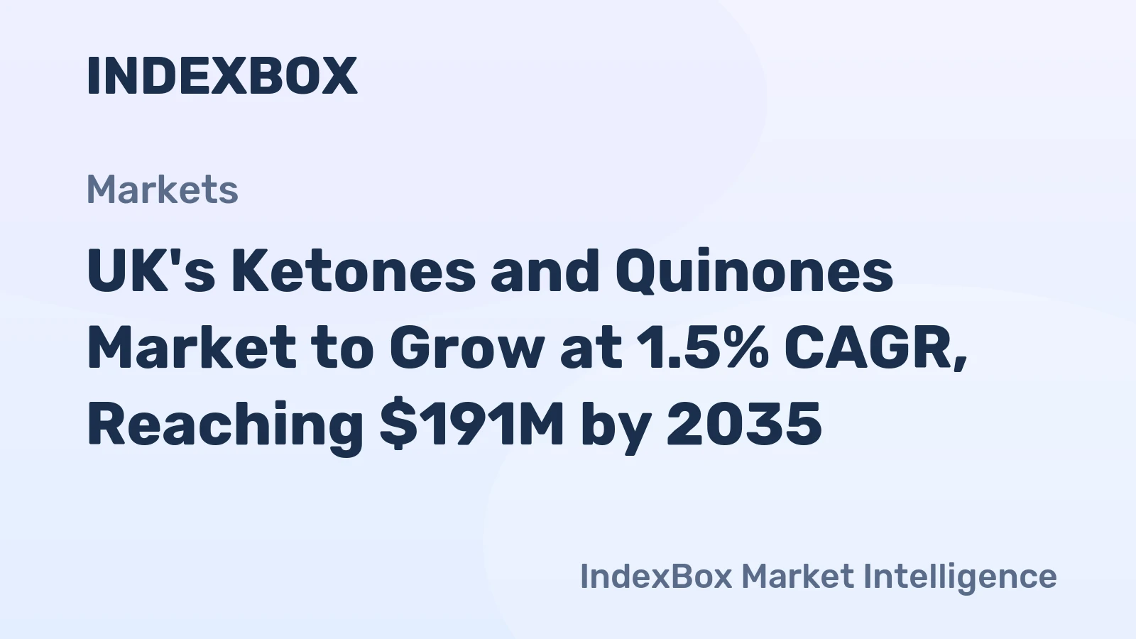 UK's Ketones and Quinones Market to Grow at 1.5% CAGR, Reaching $191M by 2035