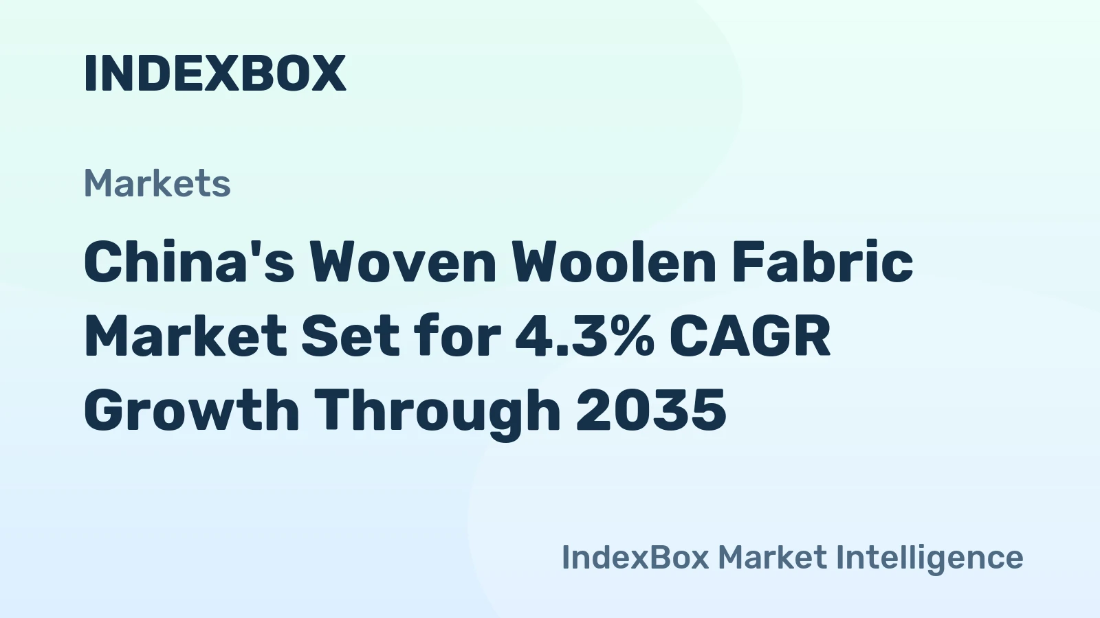 China's Woven Woolen Fabric Market Set for 4.3% CAGR Growth Through 2035