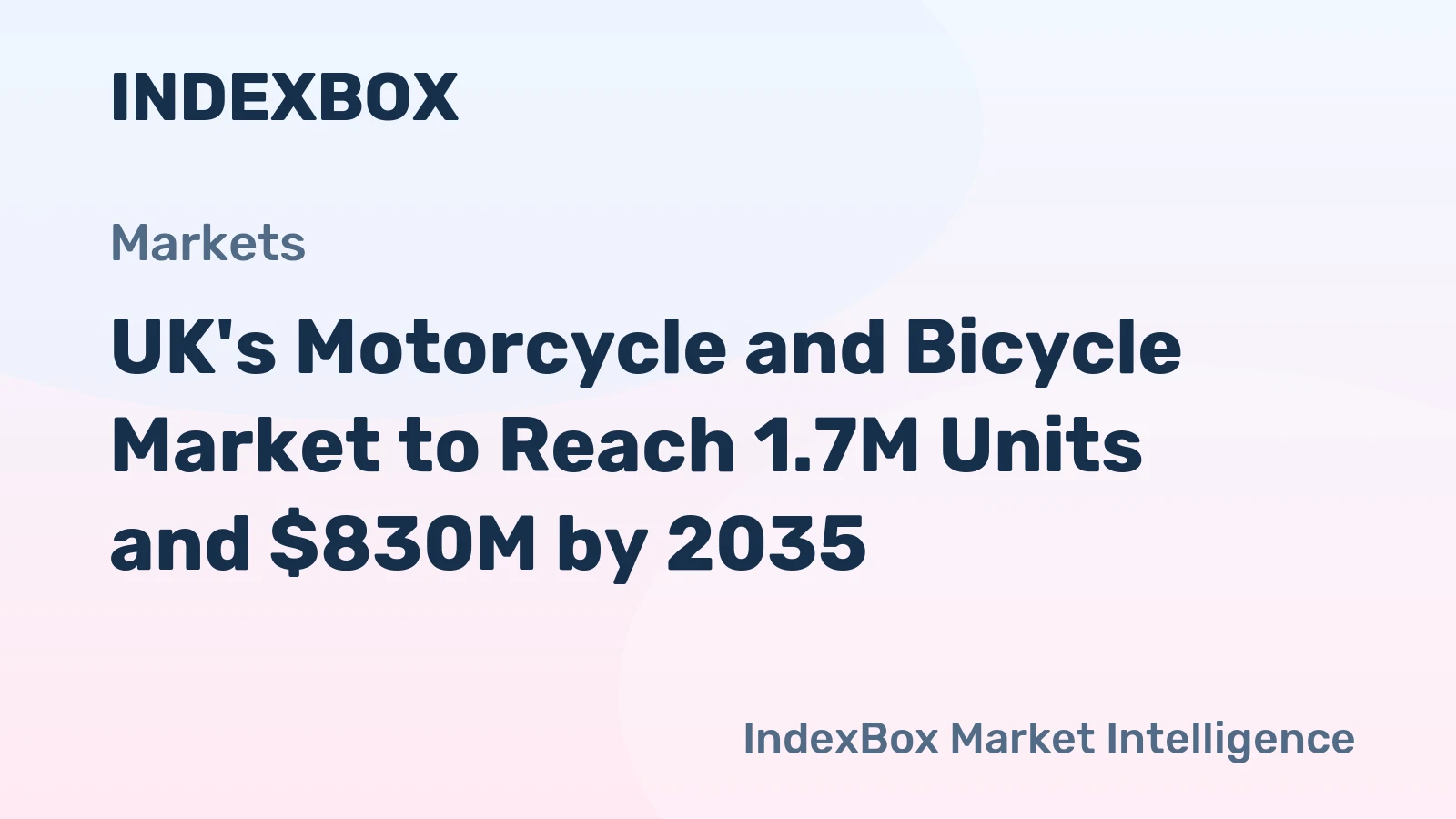 UK's Motorcycle and Bicycle Market to Reach 1.7M Units and $830M by 2035