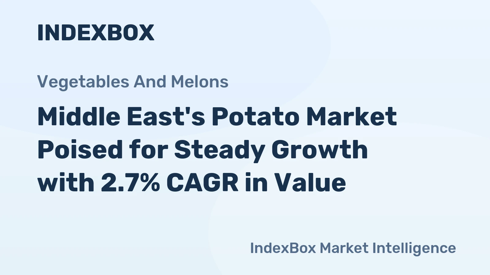 Middle East's Potato Market Poised for Steady Growth with 2.7% CAGR in Value