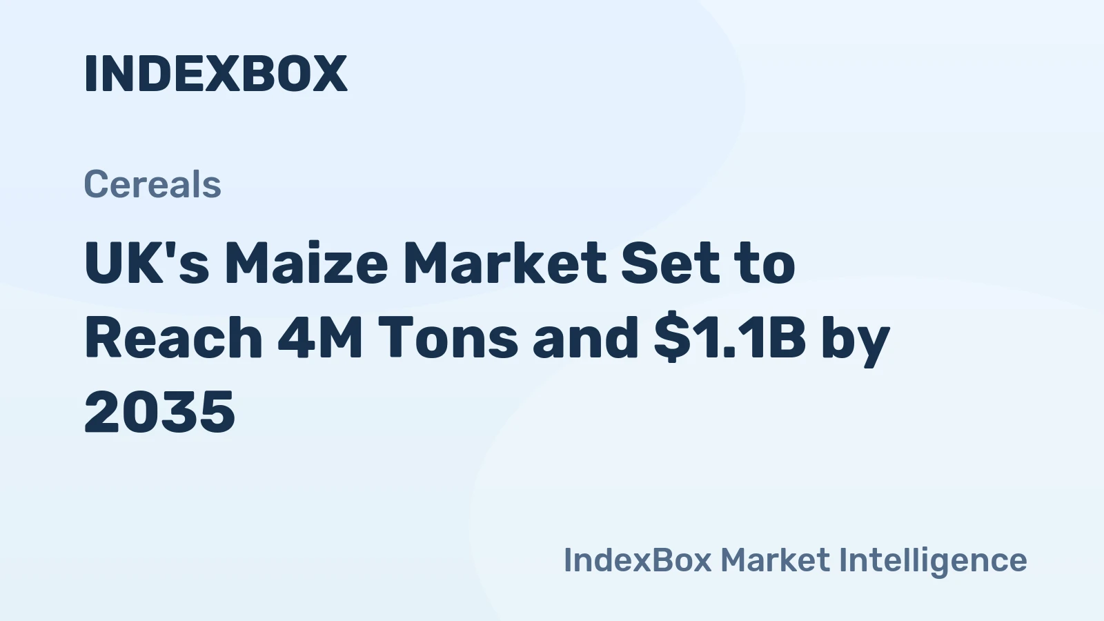 UK's Maize Market Set to Reach 4M Tons and $1.1B by 2035