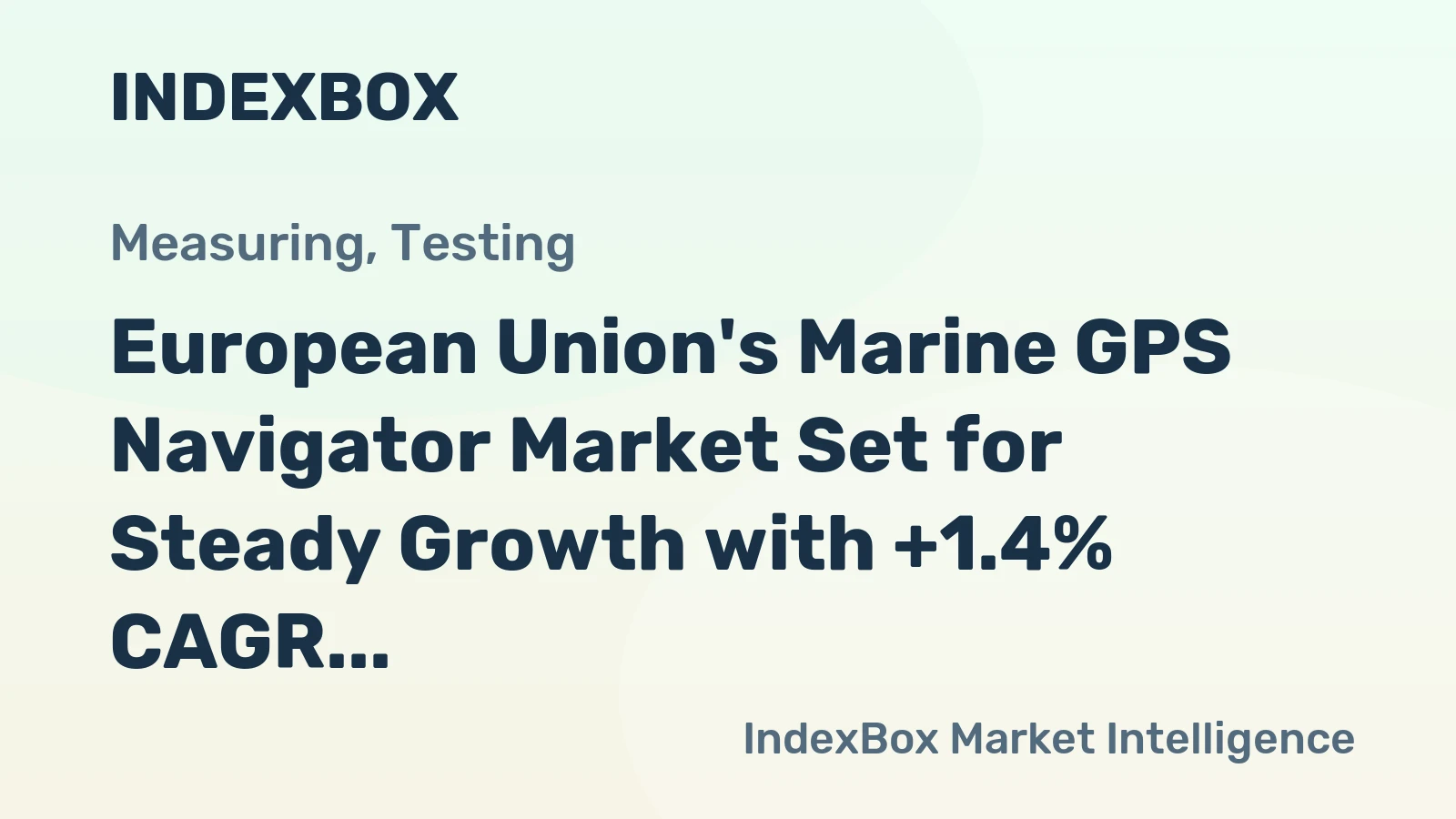 European Union's Marine GPS Navigator Market Set for Steady Growth with +1.4% CAGR Through 2035