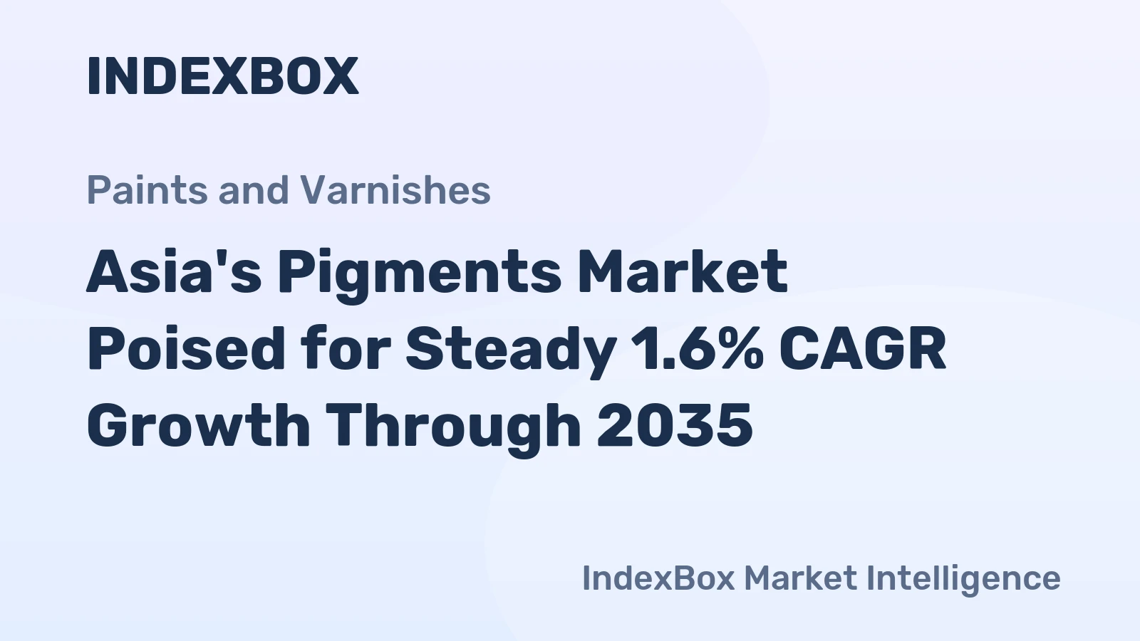 Asia's Pigments Market Poised for Steady 1.6% CAGR Growth Through 2035