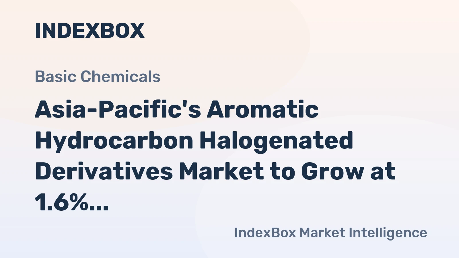 Asia-Pacific's Aromatic Hydrocarbon Halogenated Derivatives Market to Grow at 1.6% CAGR over the Next Decade