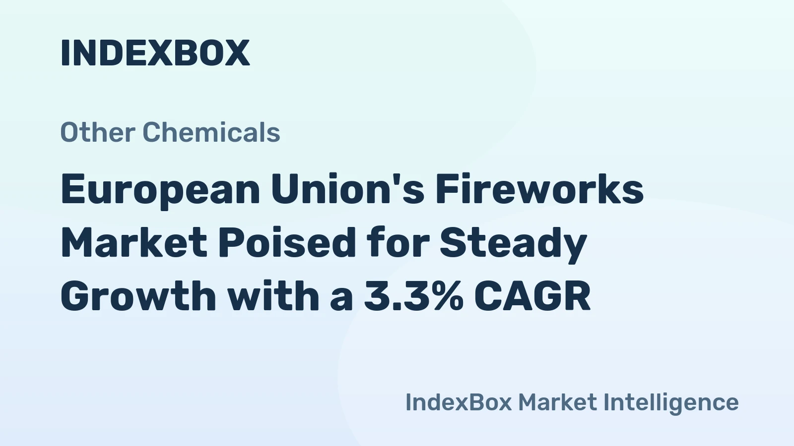 European Union's Fireworks Market Poised for Steady Growth with a 3.3% CAGR