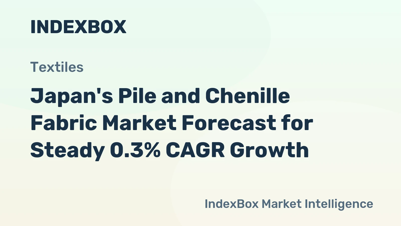 Japan's Pile and Chenille Fabric Market Forecast for Steady 0.3% CAGR Growth