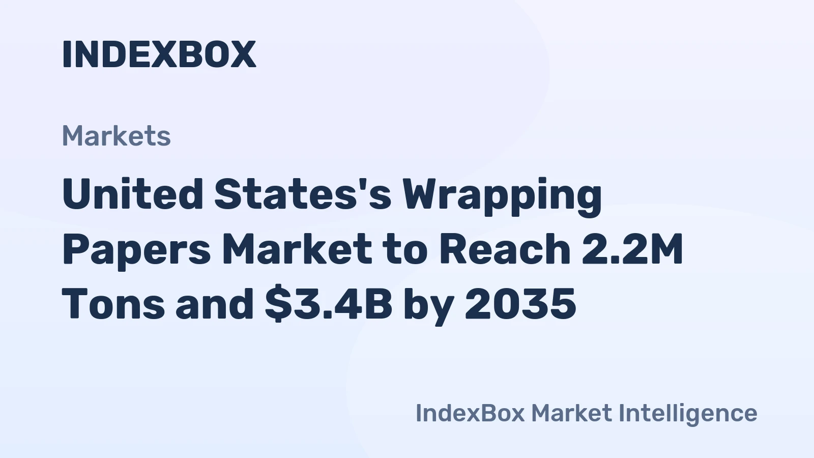 United States's Wrapping Papers Market to Reach 2.2M Tons and $3.4B by 2035