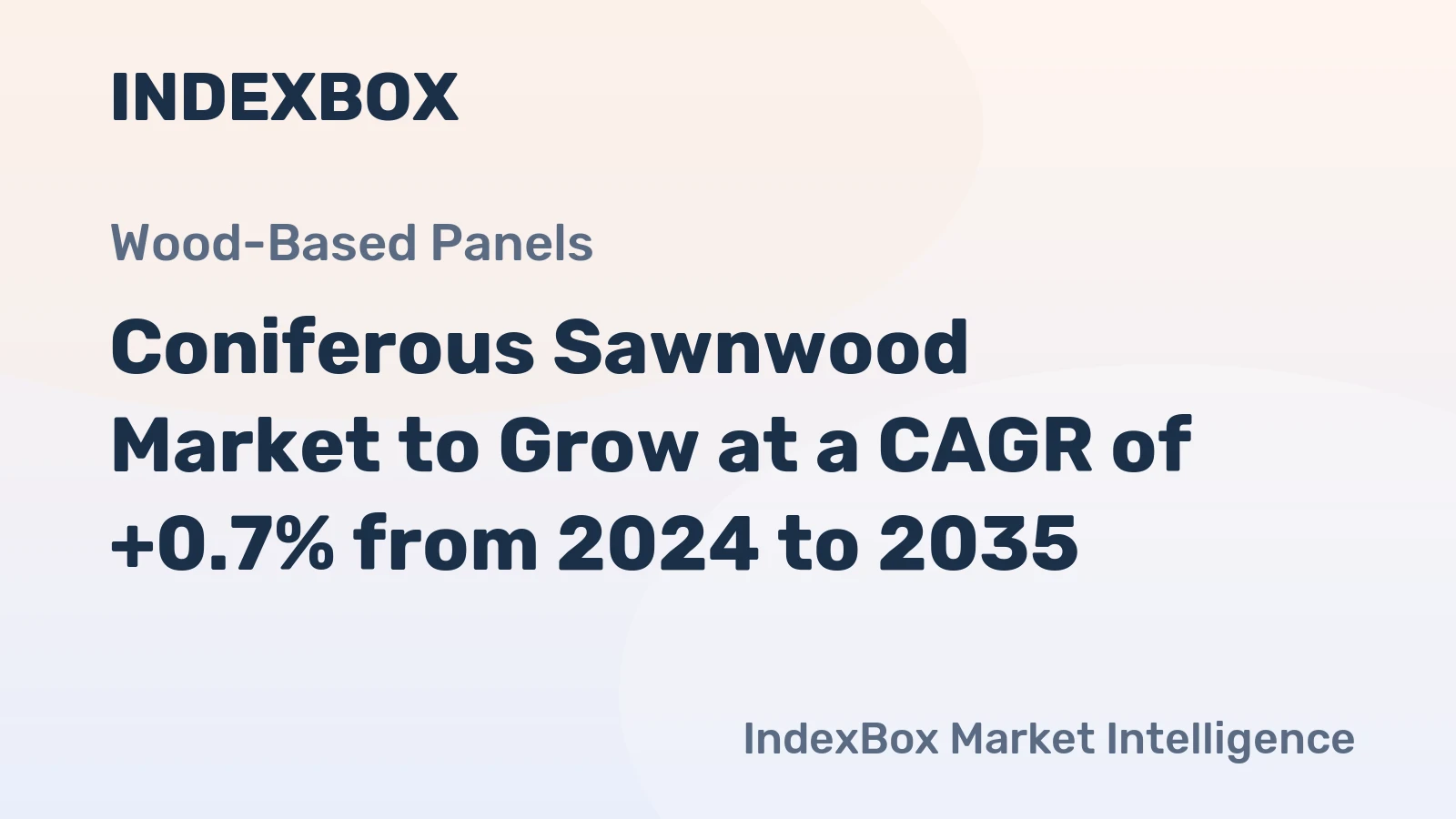 Coniferous Sawnwood Market to Grow at a CAGR of +0.7% from 2024 to 2035