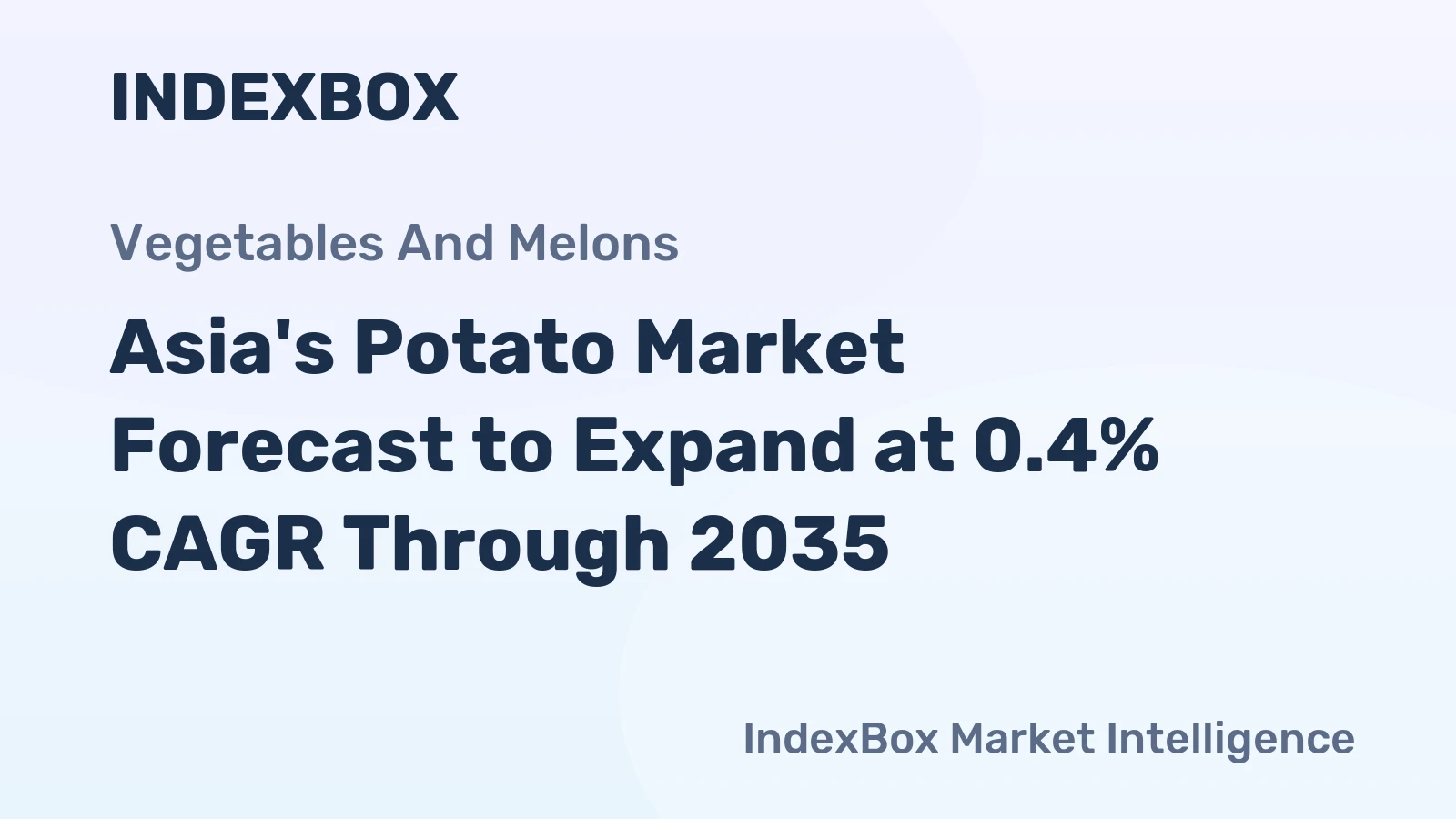 Asia's Potato Market Forecast to Expand at 0.4% CAGR Through 2035