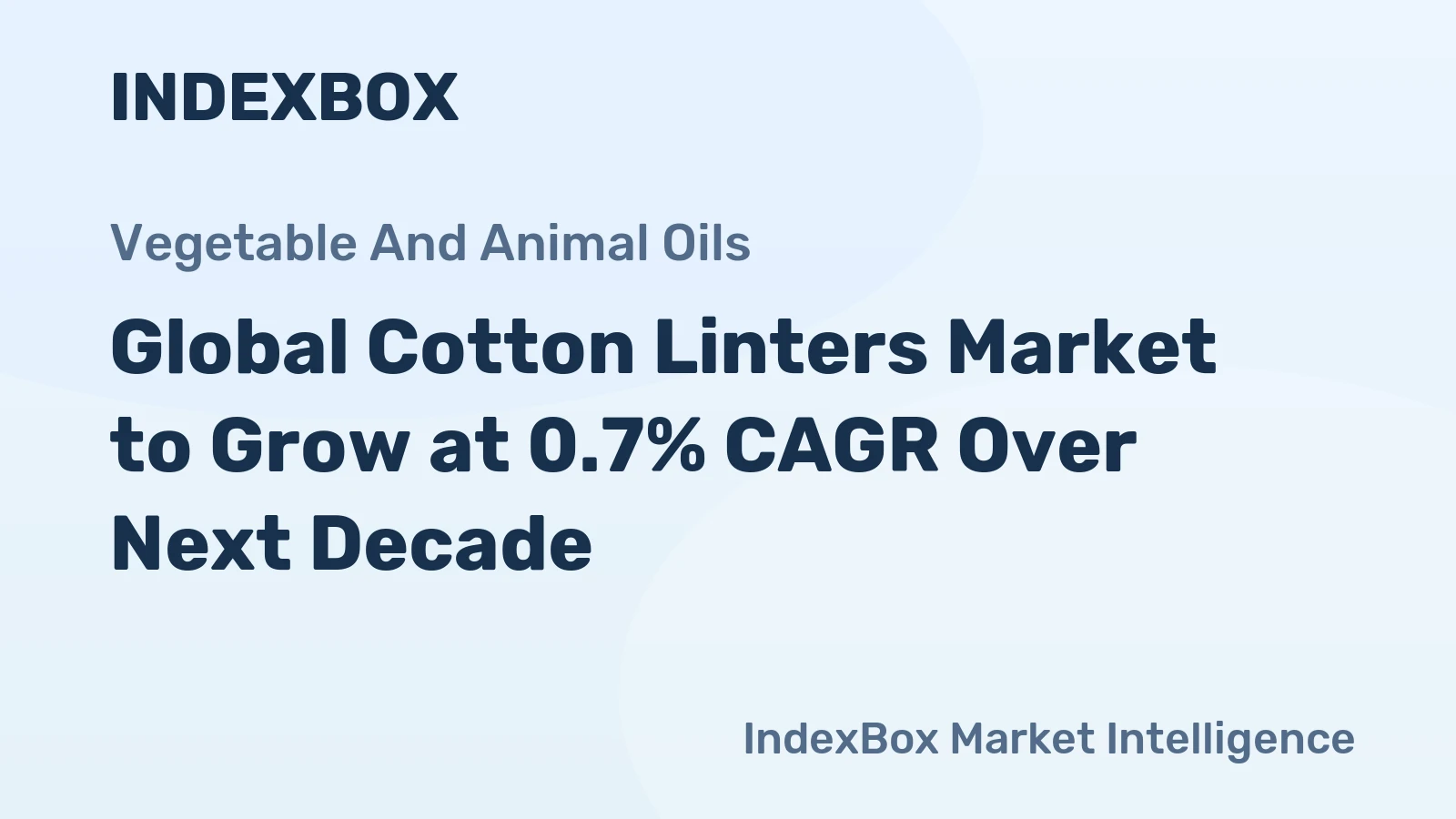 Global Cotton Linters Market to Grow at 0.7% CAGR Over Next Decade