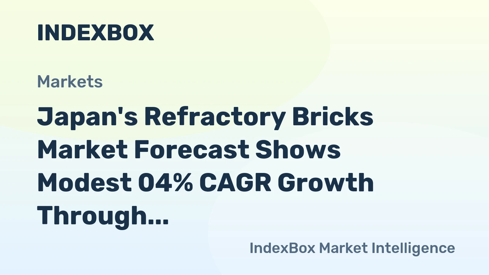 Japan's Refractory Bricks Market Forecast Shows Modest 04% CAGR Growth Through 2035
