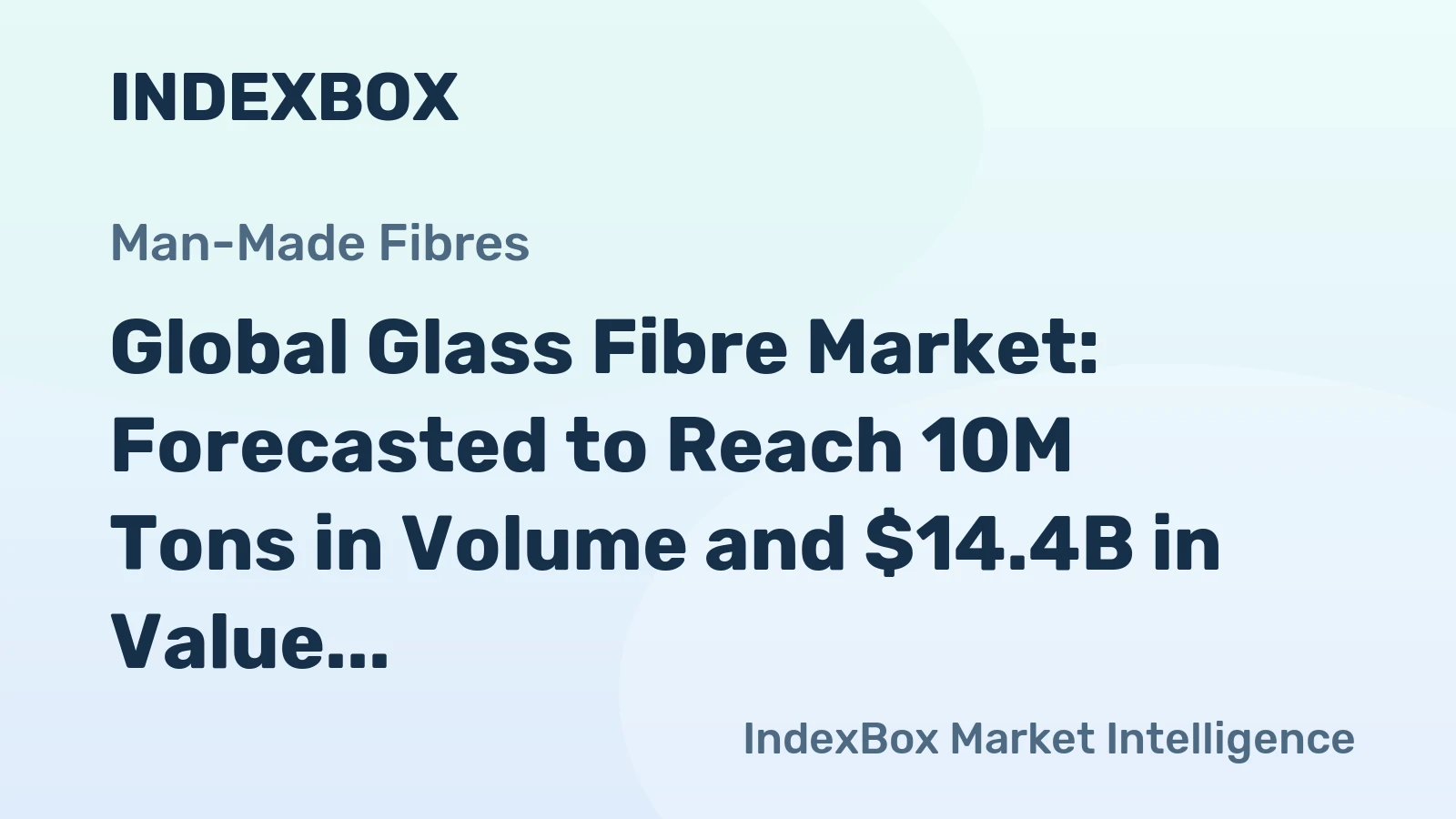 Global Glass Fibre Market: Forecasted to Reach 10M Tons in Volume and $14.4B in Value by 2035