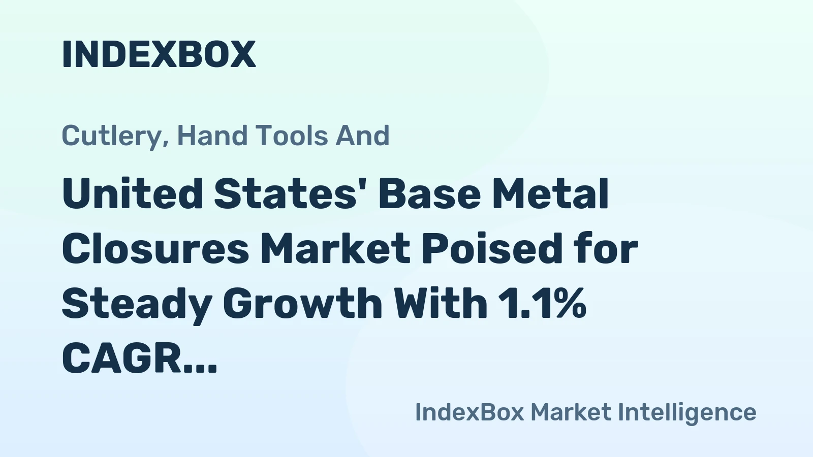 United States' Base Metal Closures Market Poised for Steady Growth With 1.1% CAGR Through 2035