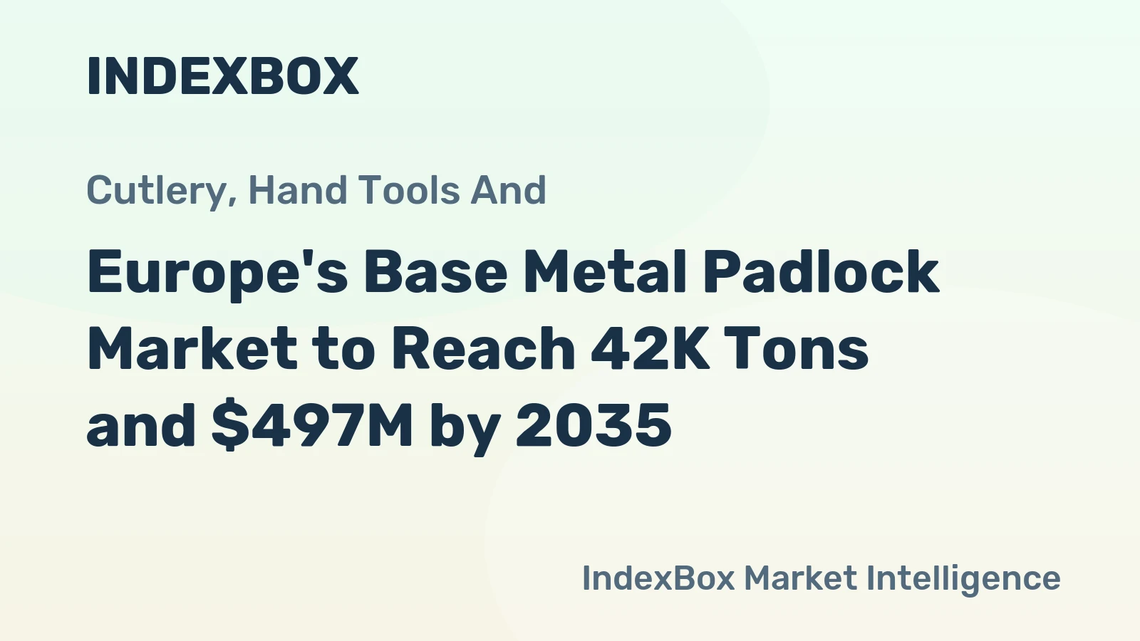Europe's Base Metal Padlock Market to Reach 42K Tons and $497M by 2035
