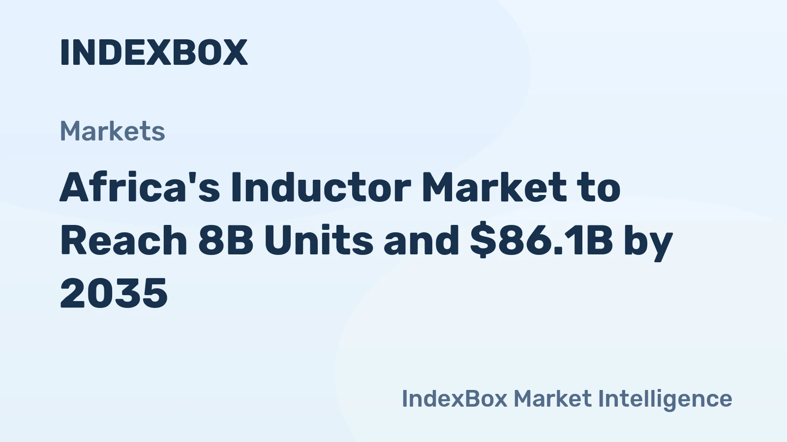 Africa's Inductor Market to Reach 8B Units and $86.1B by 2035